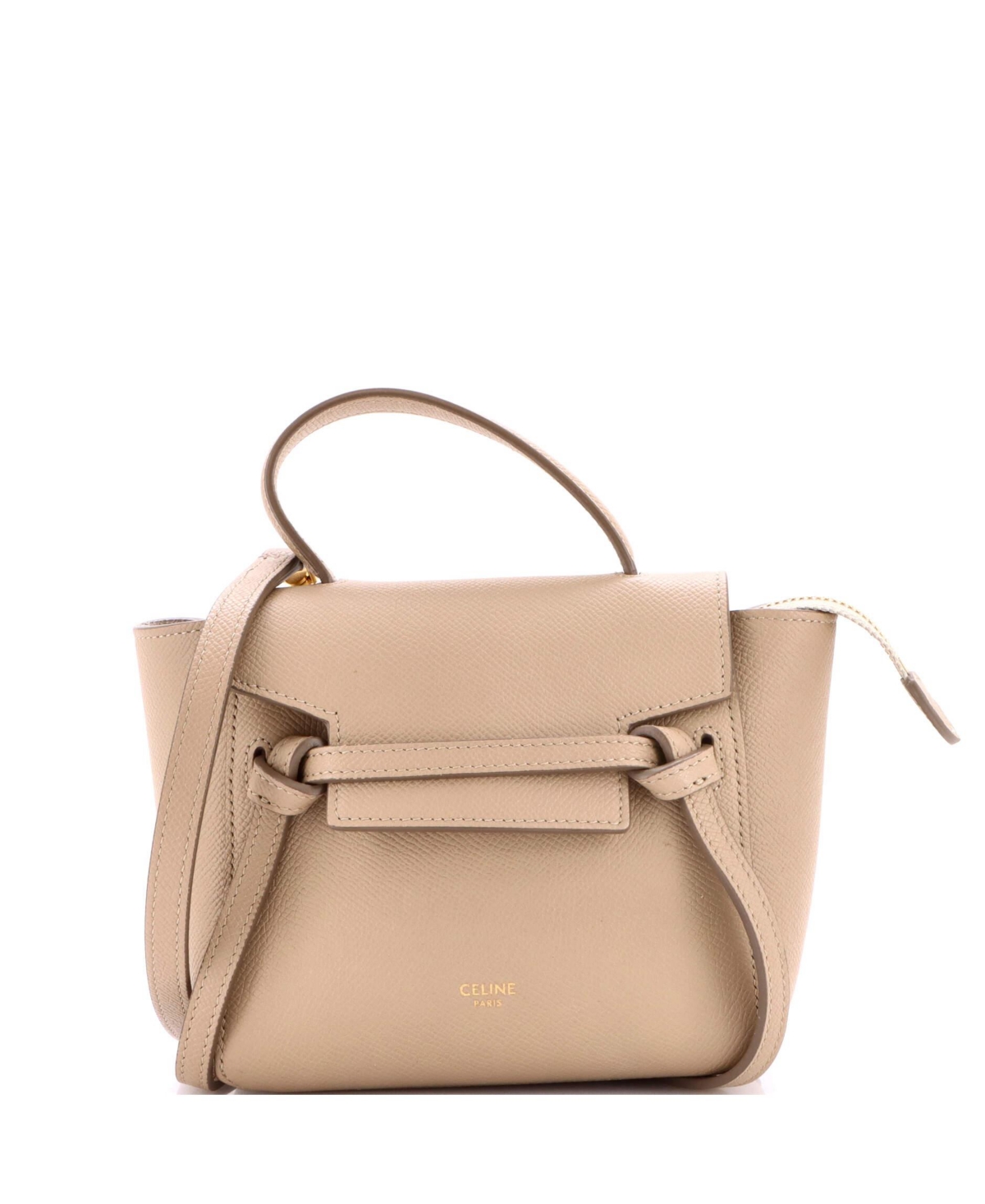 Click here for Pre-Owned Celine Pico Belt Bag Textured Leather -... prices