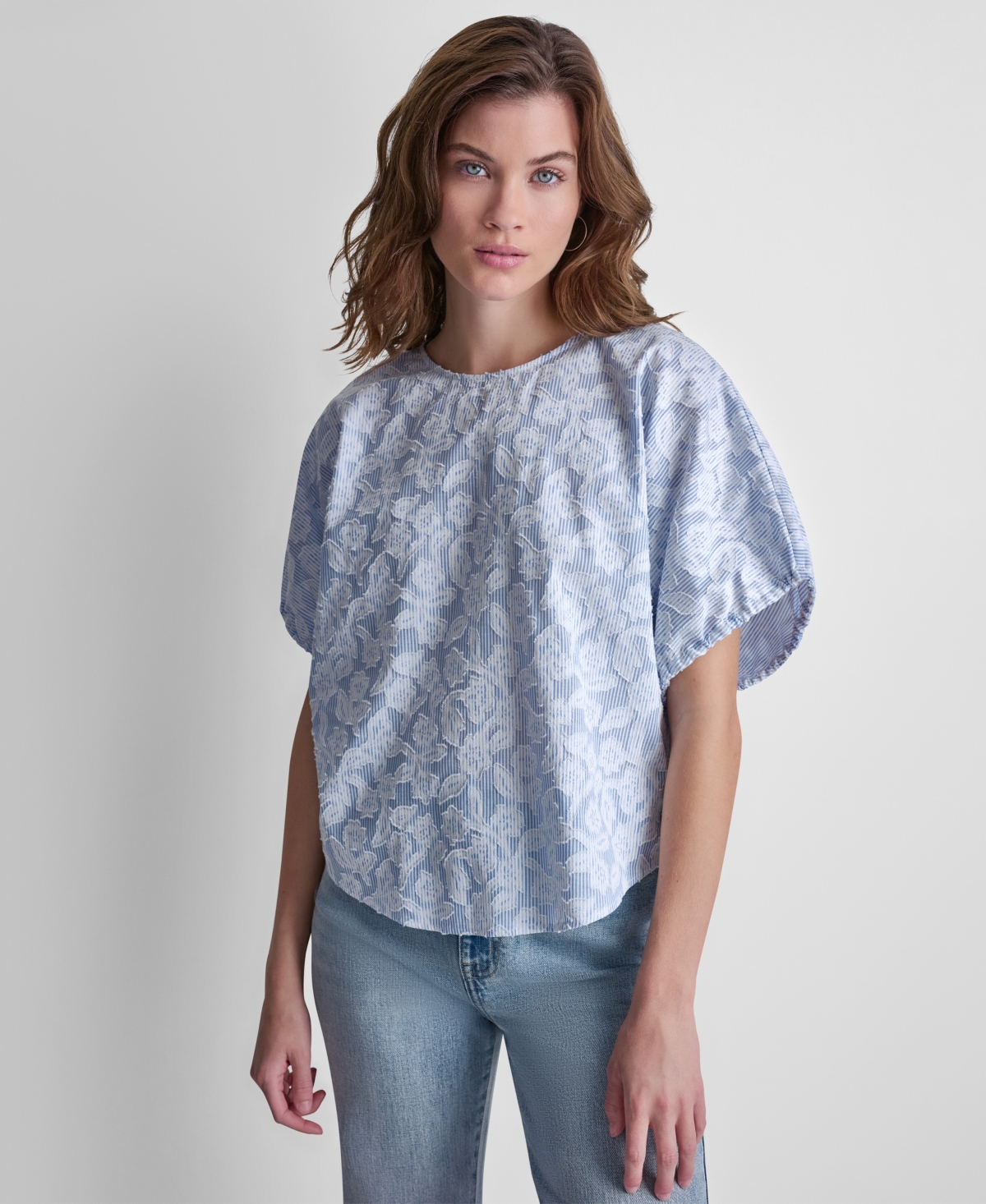 Click here for Dkny Jeans Petite Short-Sleeve Crew Neck Dolman T-... prices