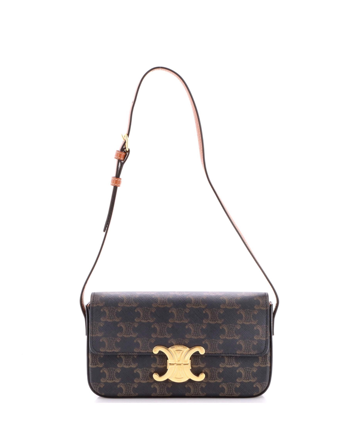 Click here for Pre-Owned Celine Triomphe East-West Shoulder Bag T... prices