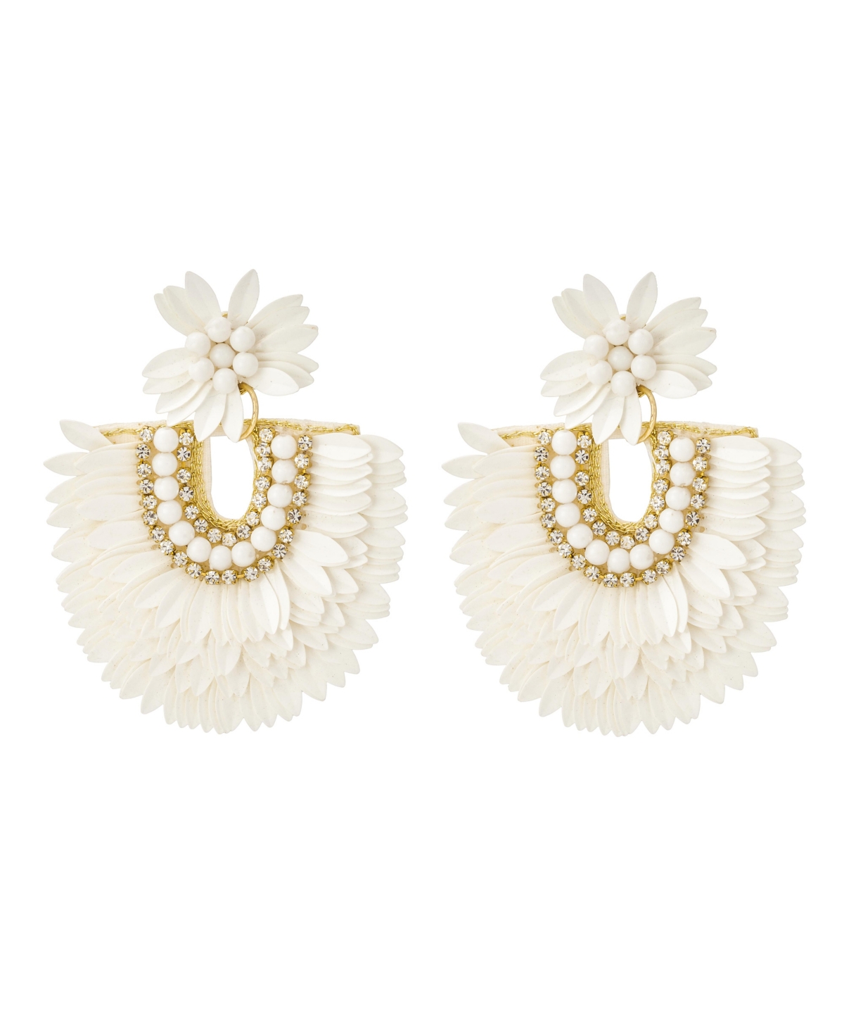 Click here for Untamed Petals Dubai Earring - Gold prices