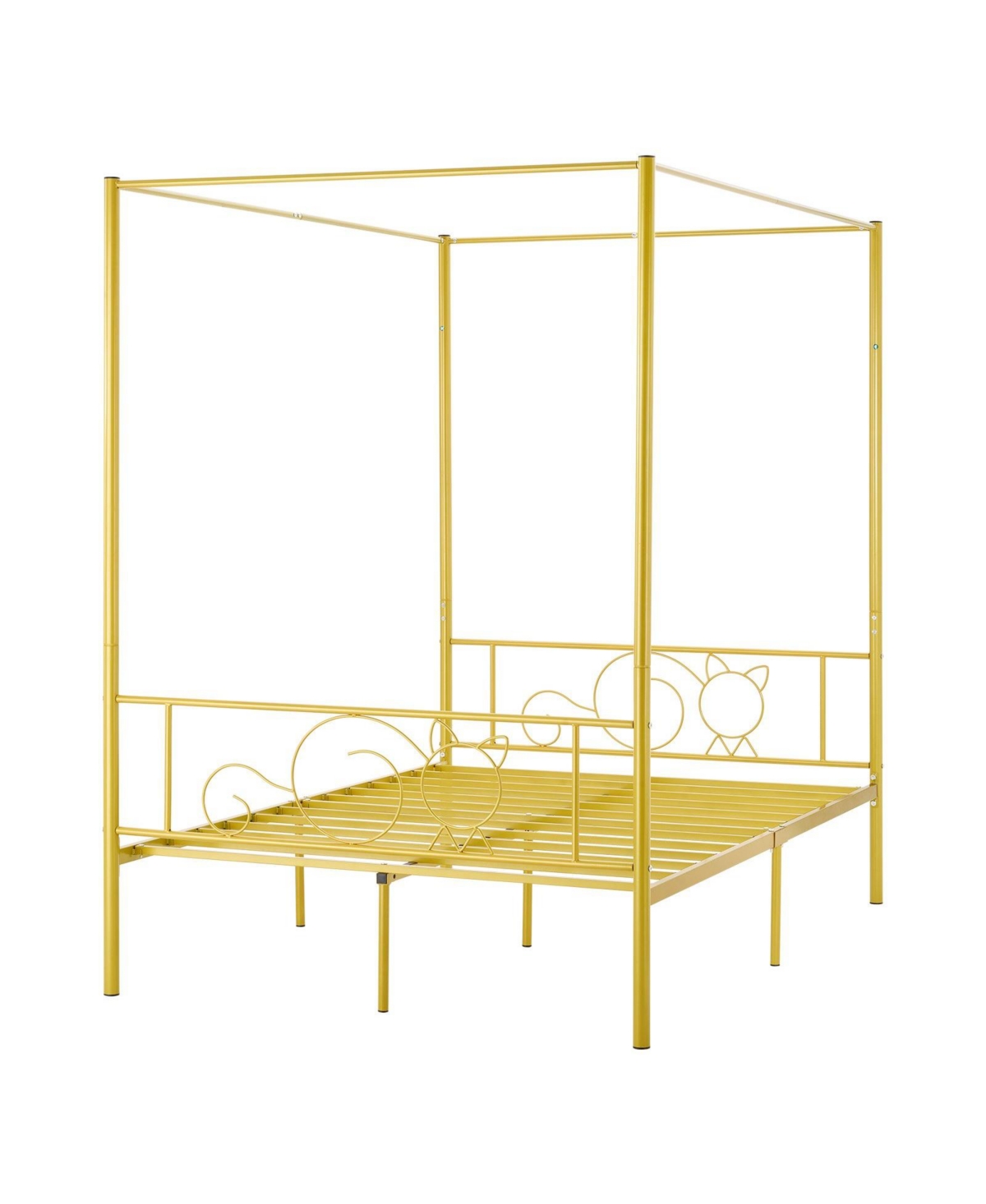 Click here for Gouun Full Size Metal Four-Poster Canopy Bed Frame... prices