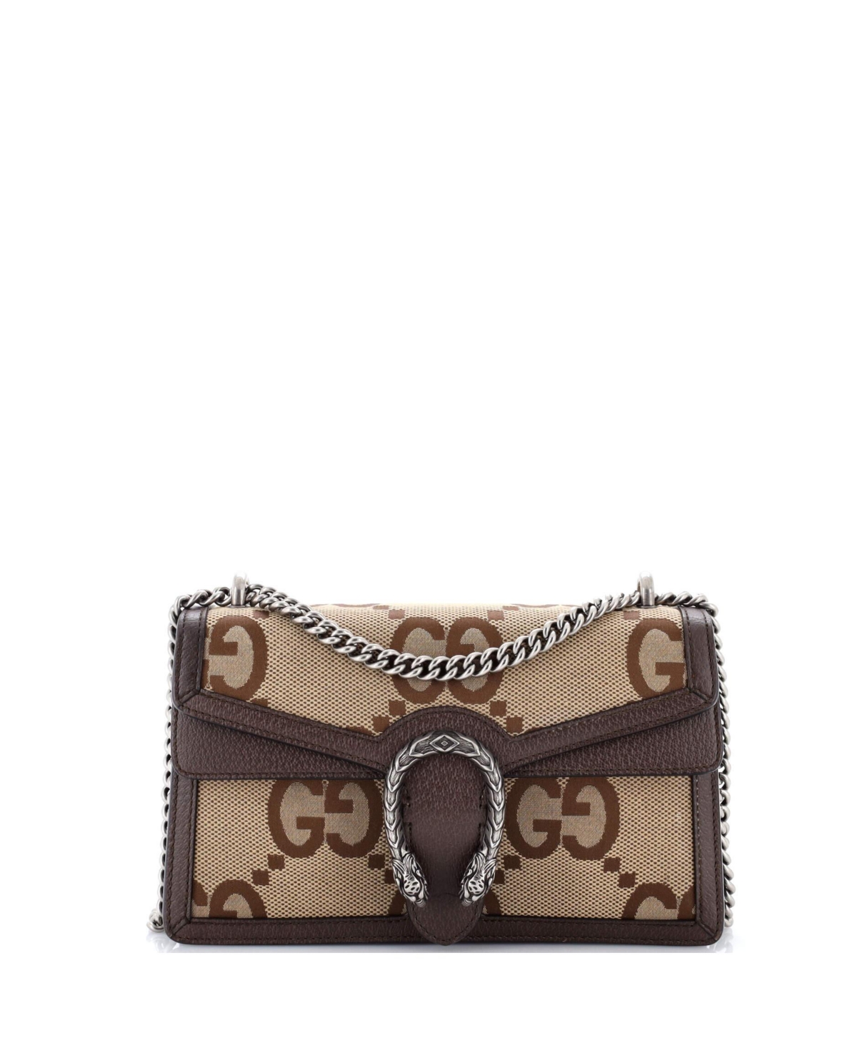 Click here for Pre-Owned Gucci Small Dionysus Bag Jumbo Gg Canvas... prices