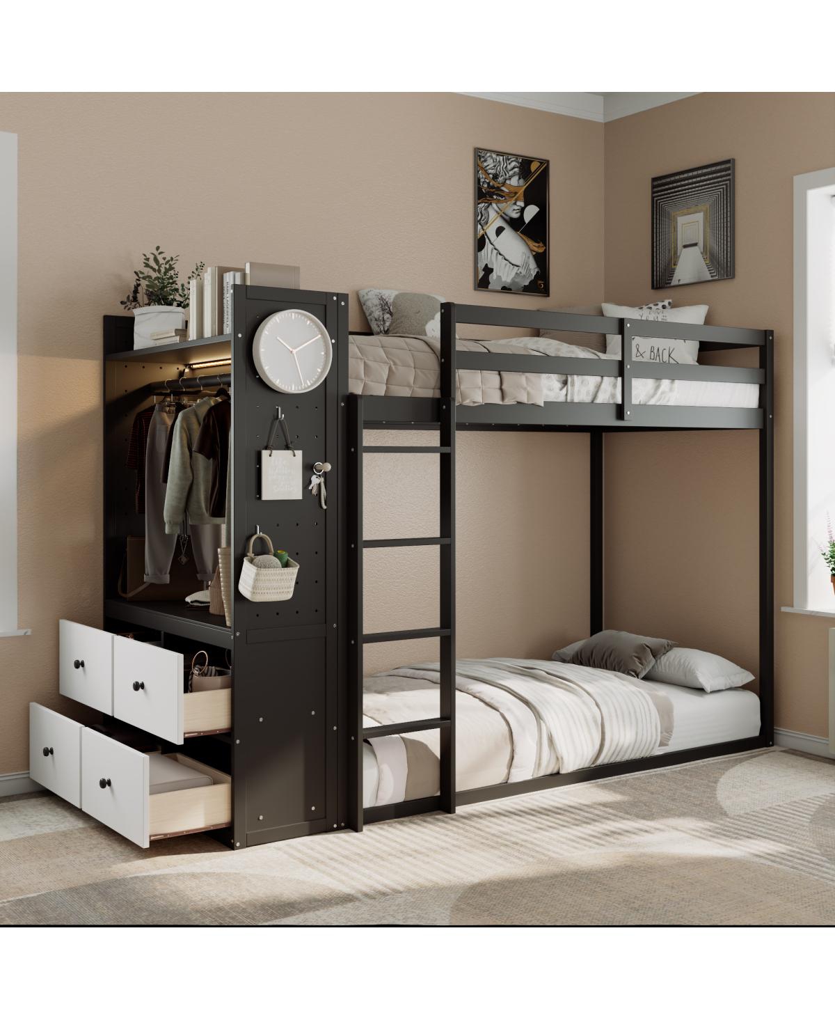 Click here for Streamdale Furniture Bunk Bed with 4 Drawers  Rail... prices