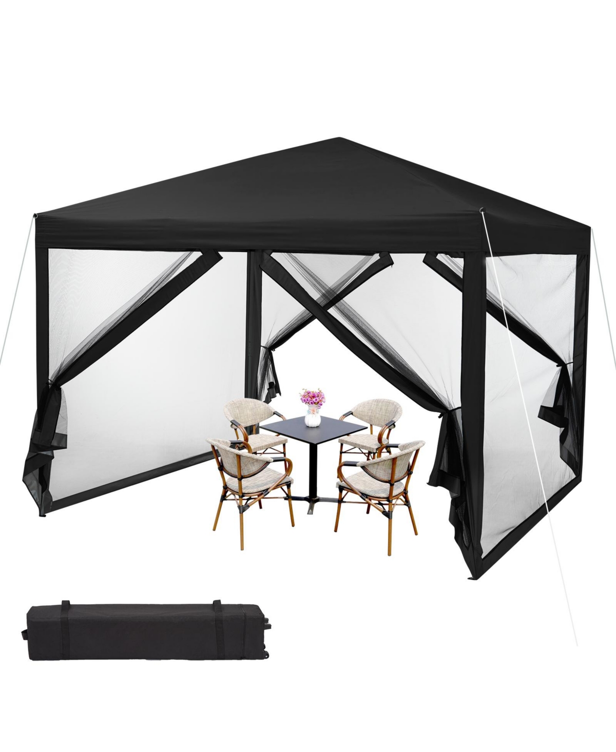 Click here for Homfan Pop-Up Canopy Tent with Bug Screen Mesh Sid... prices