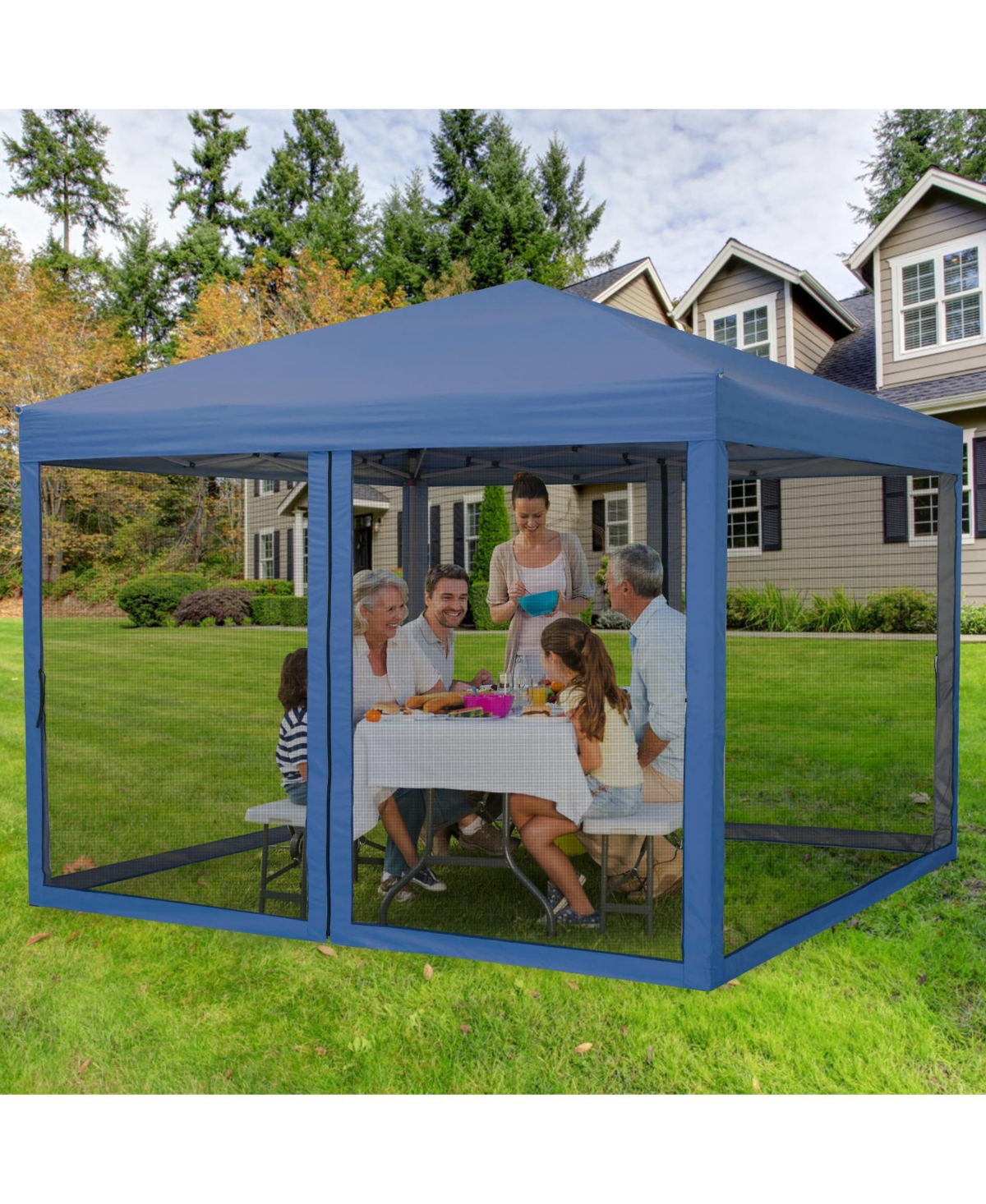 Click here for Homfan Pop-Up Canopy Tent with Bug Screen Mesh Sid... prices