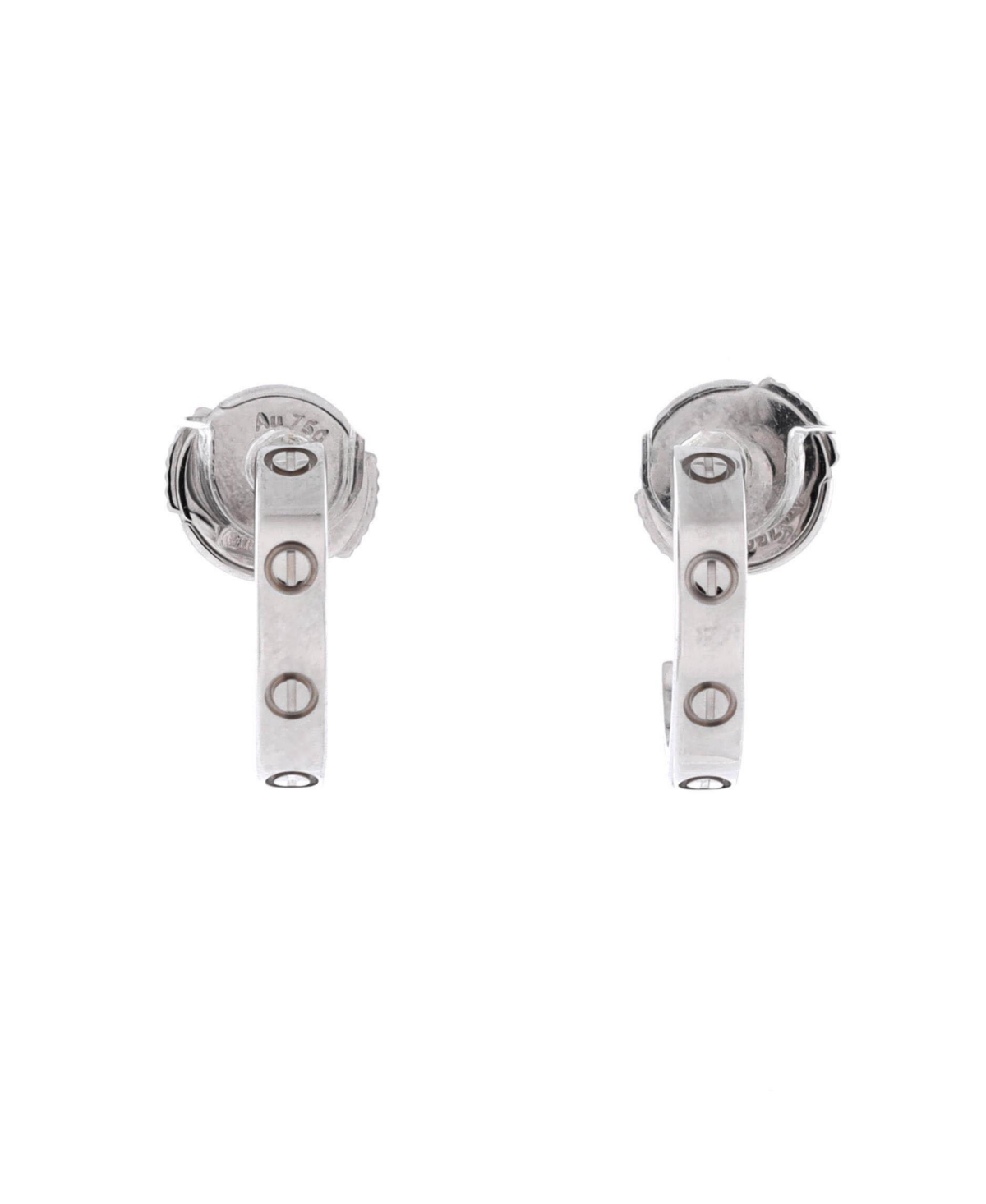 Click here for Pre-Owned Cartier Love Hoop Earrings - 18k white g... prices