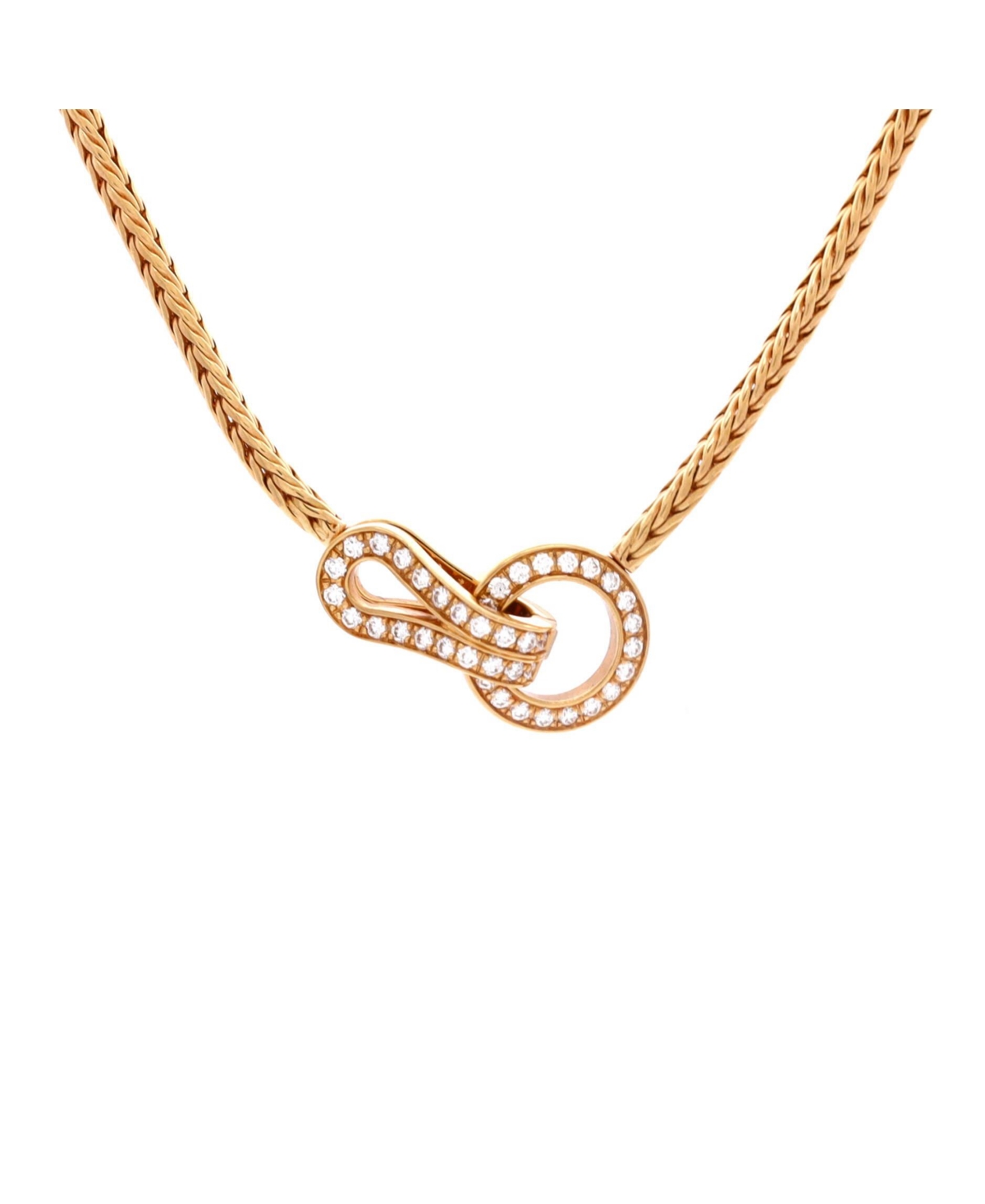 Click here for Pre-Owned Cartier Agrafe Choker Necklace - 18k yel... prices