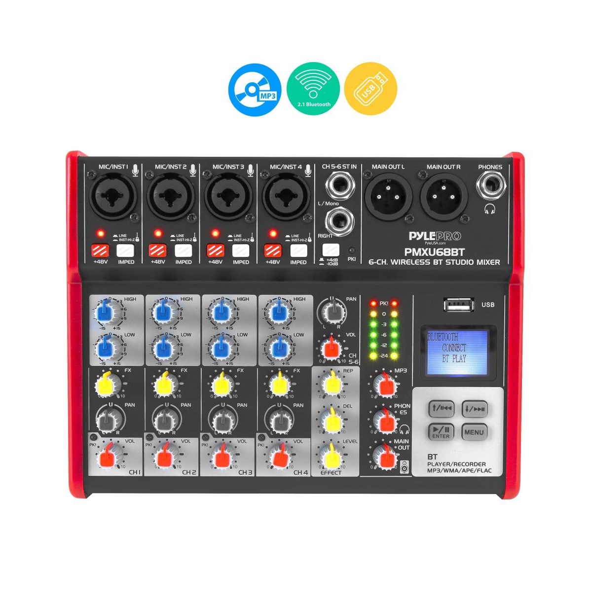 Click here for Pyle 6-Channel Pro Audio Bluetooth Studio Dj Mixer... prices