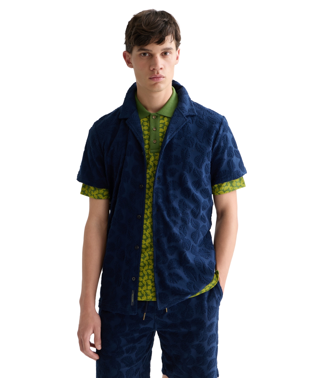 Click here for Scotch & Soda Mens Regular-Fit Short-Sleeve Shirt... prices
