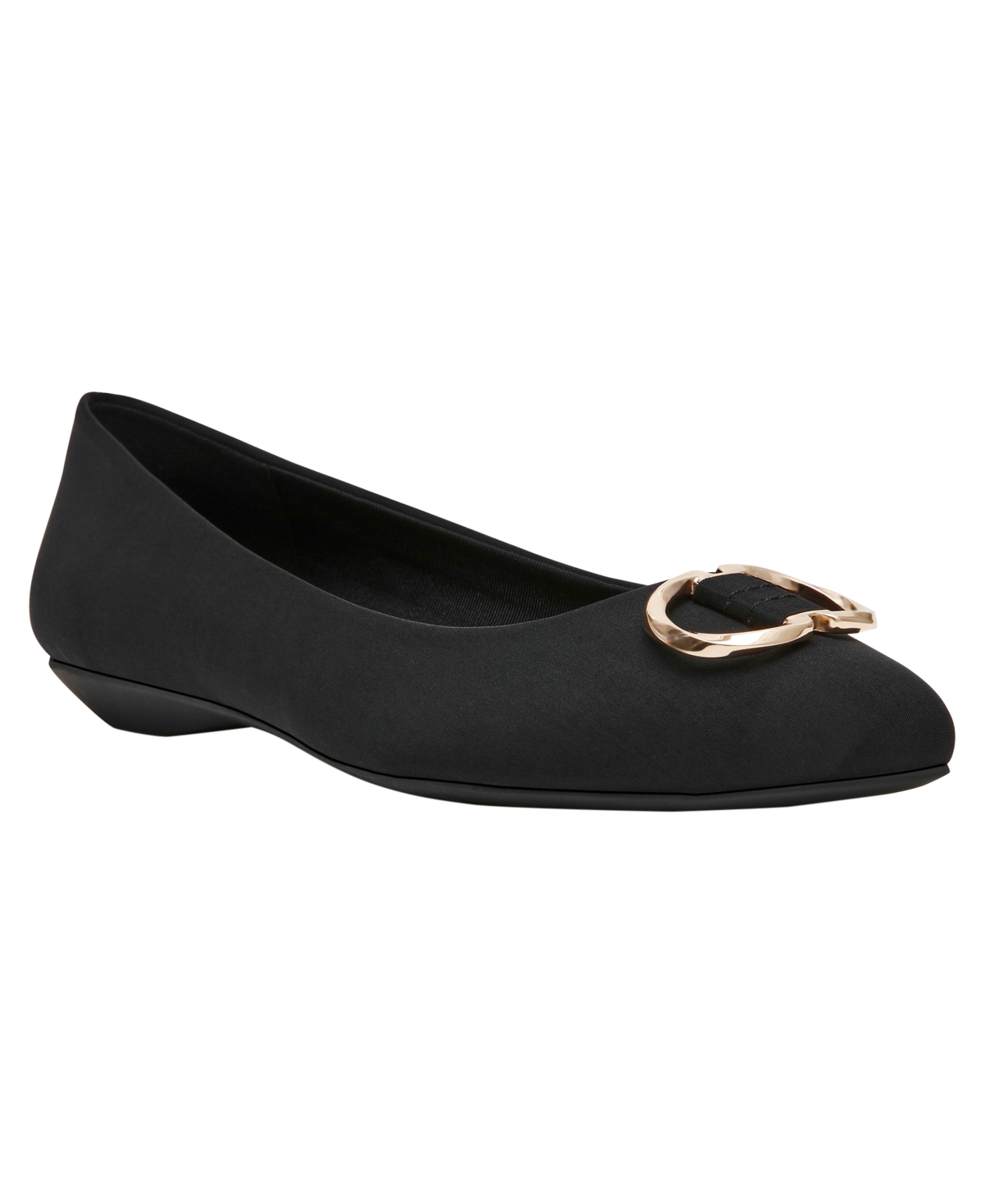 Click here for Anne Klein Womens Oswego Slip-On Flats - Black Str... prices