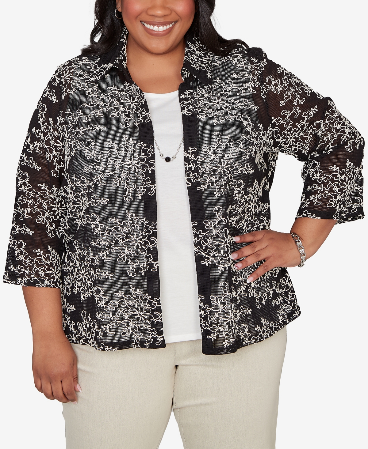 Click here for Alfred Dunner Plus Size Detail Driven Two in One M... prices