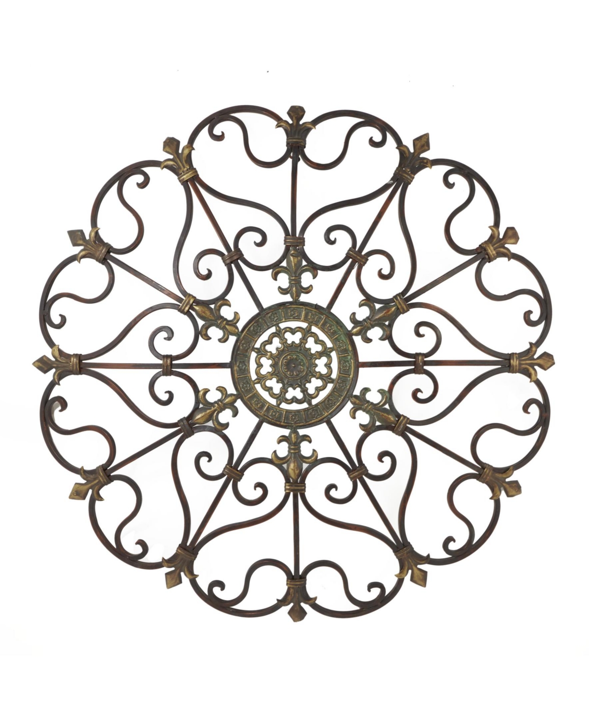 Click here for Rosemary Lane 29 Metal Scroll Wall Decor - Brown prices