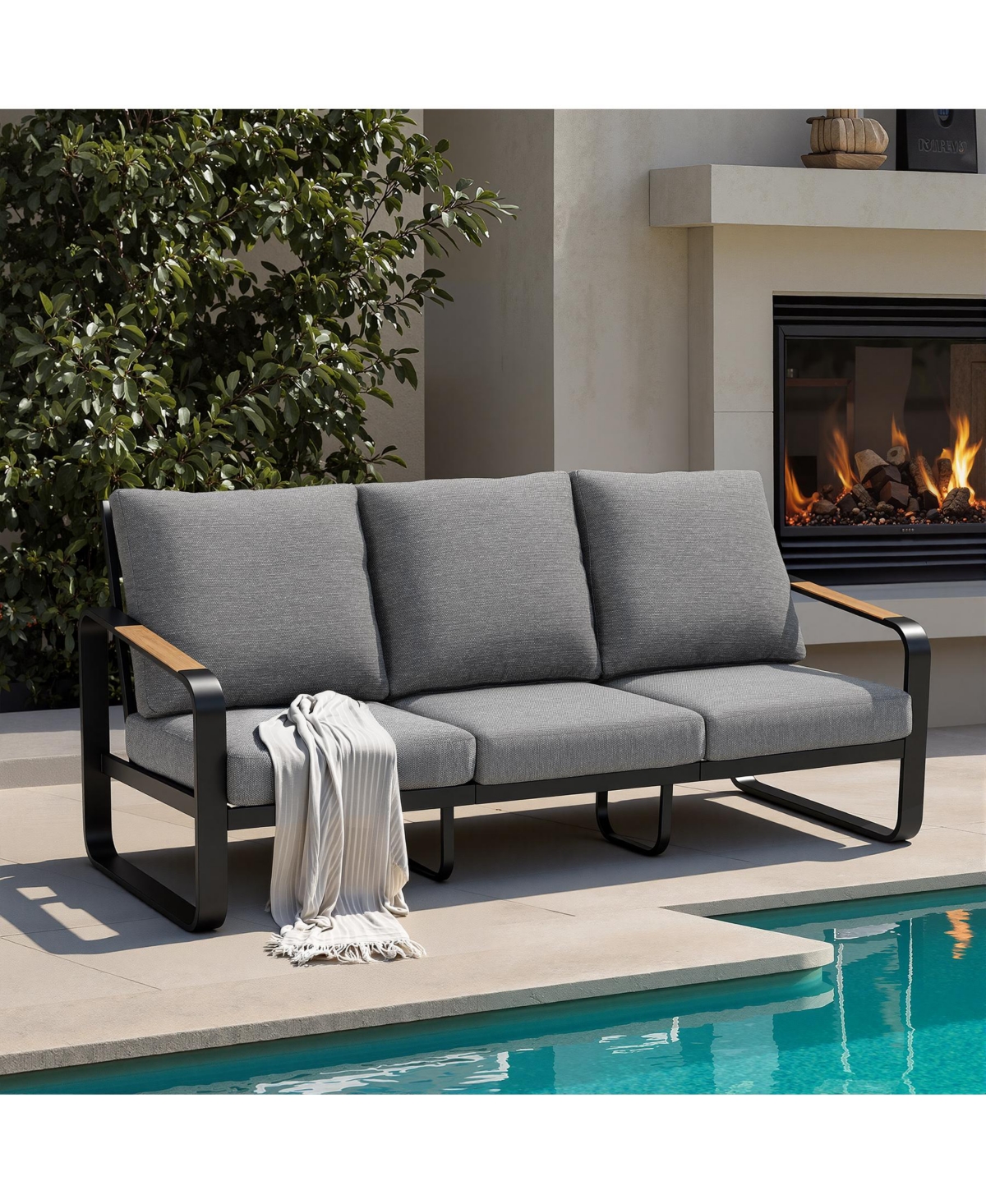 Click here for Tribesigns 78.7 Outdoor Patio Sofa with Removable... prices