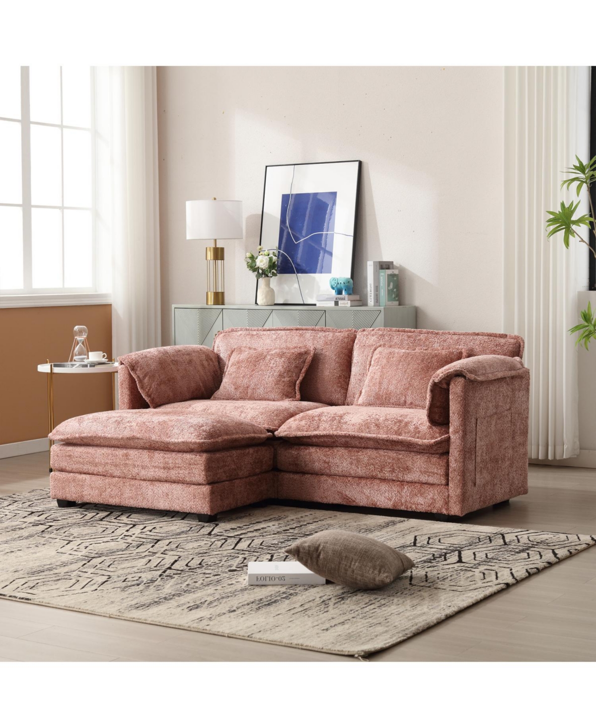 Click here for Streamdale Furniture Chenille Oversized Double Sof... prices