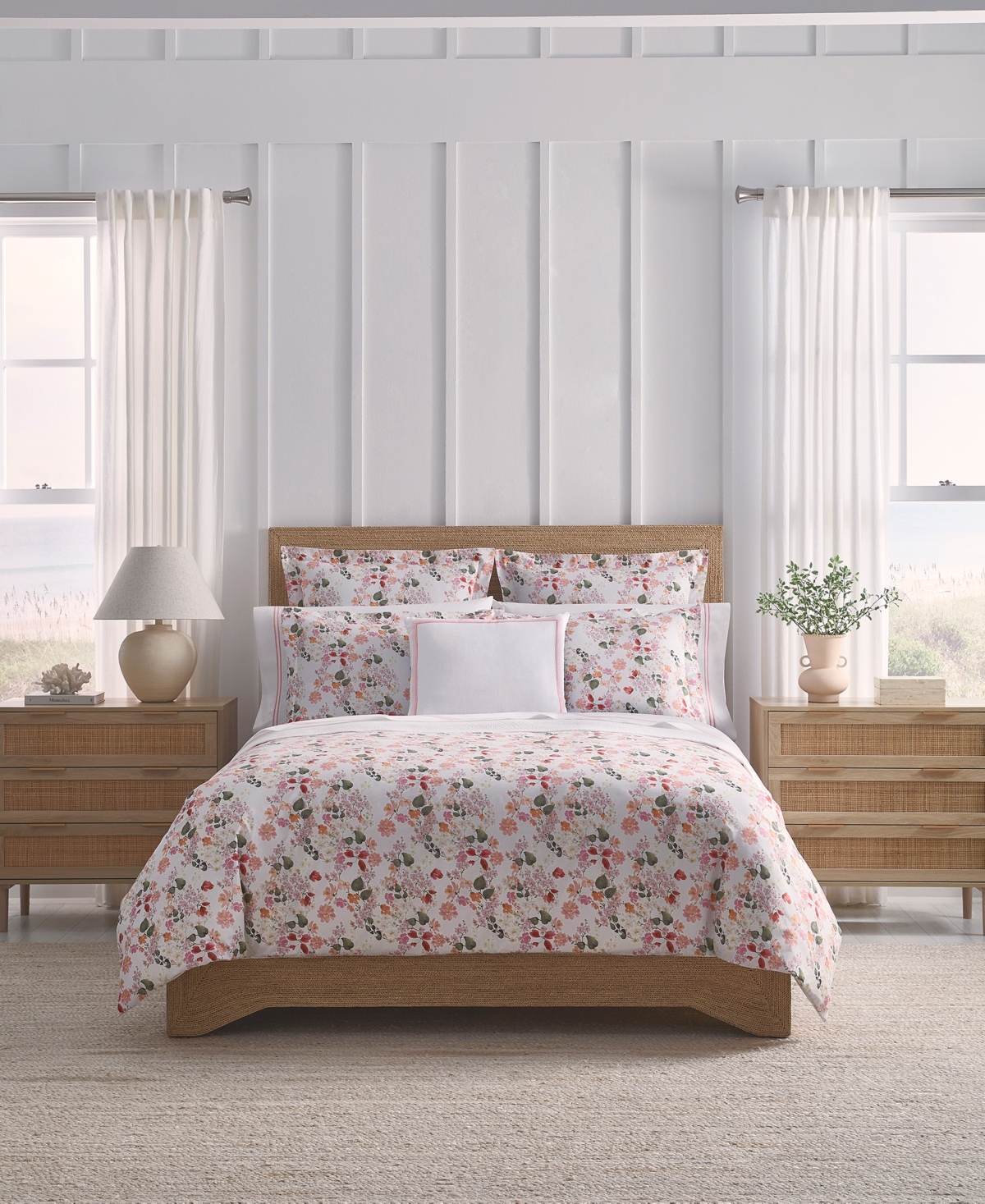 Click here for Sferra Petali Floral Cotton Duvet Cover  Full/Quee... prices
