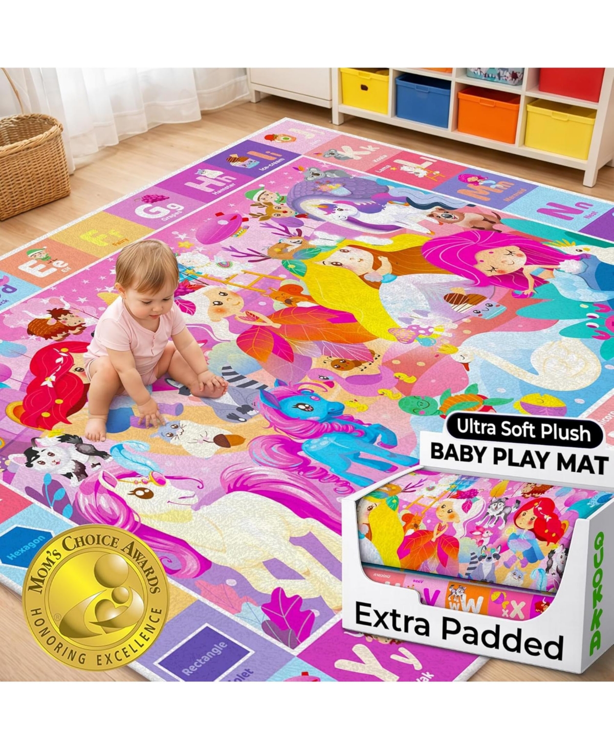 Click here for Quokka Super Soft Plush Surface Abc Playmat for Ki... prices