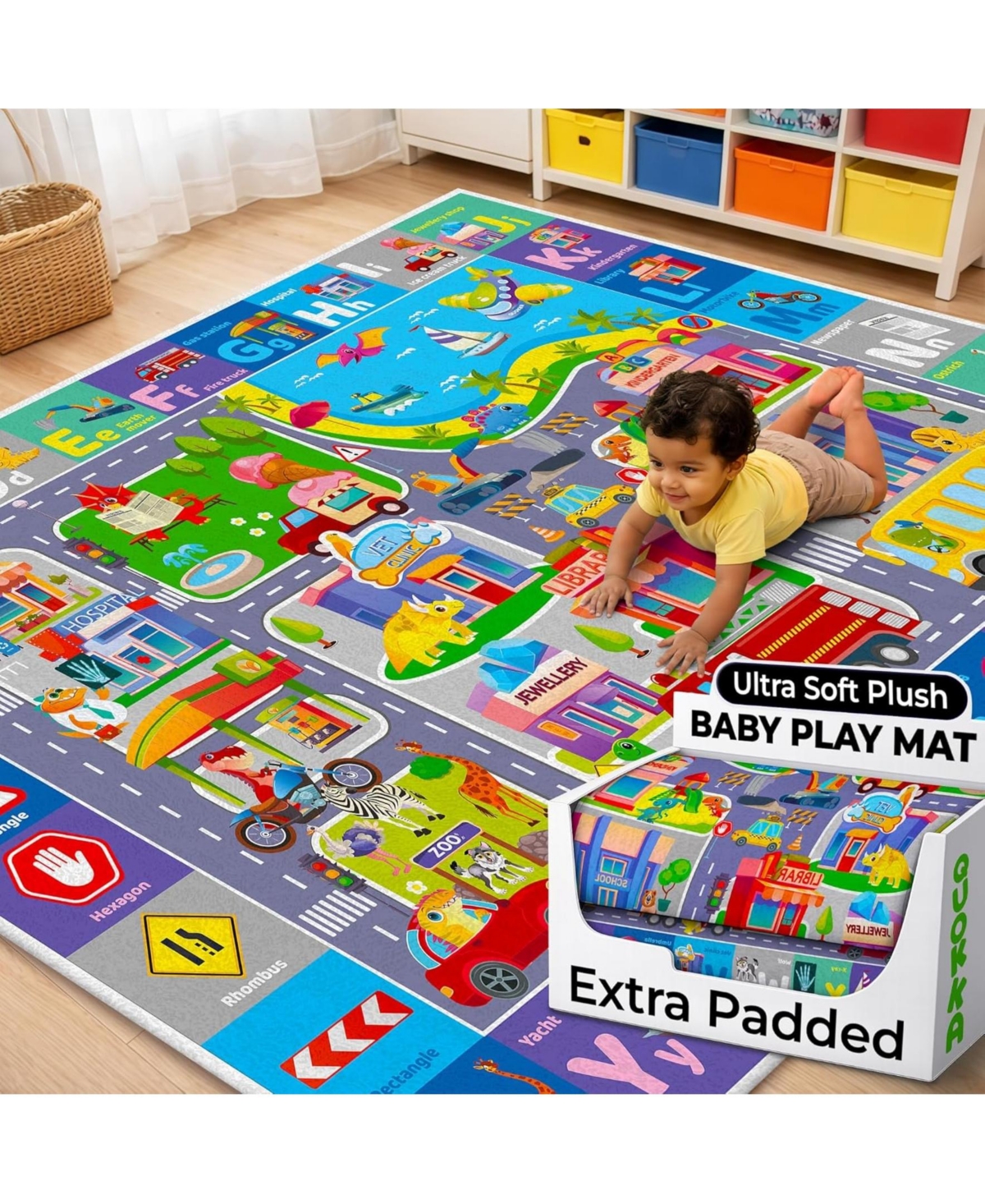 Click here for Quokka Super Soft Plush Surface Abc Playmat for Ki... prices