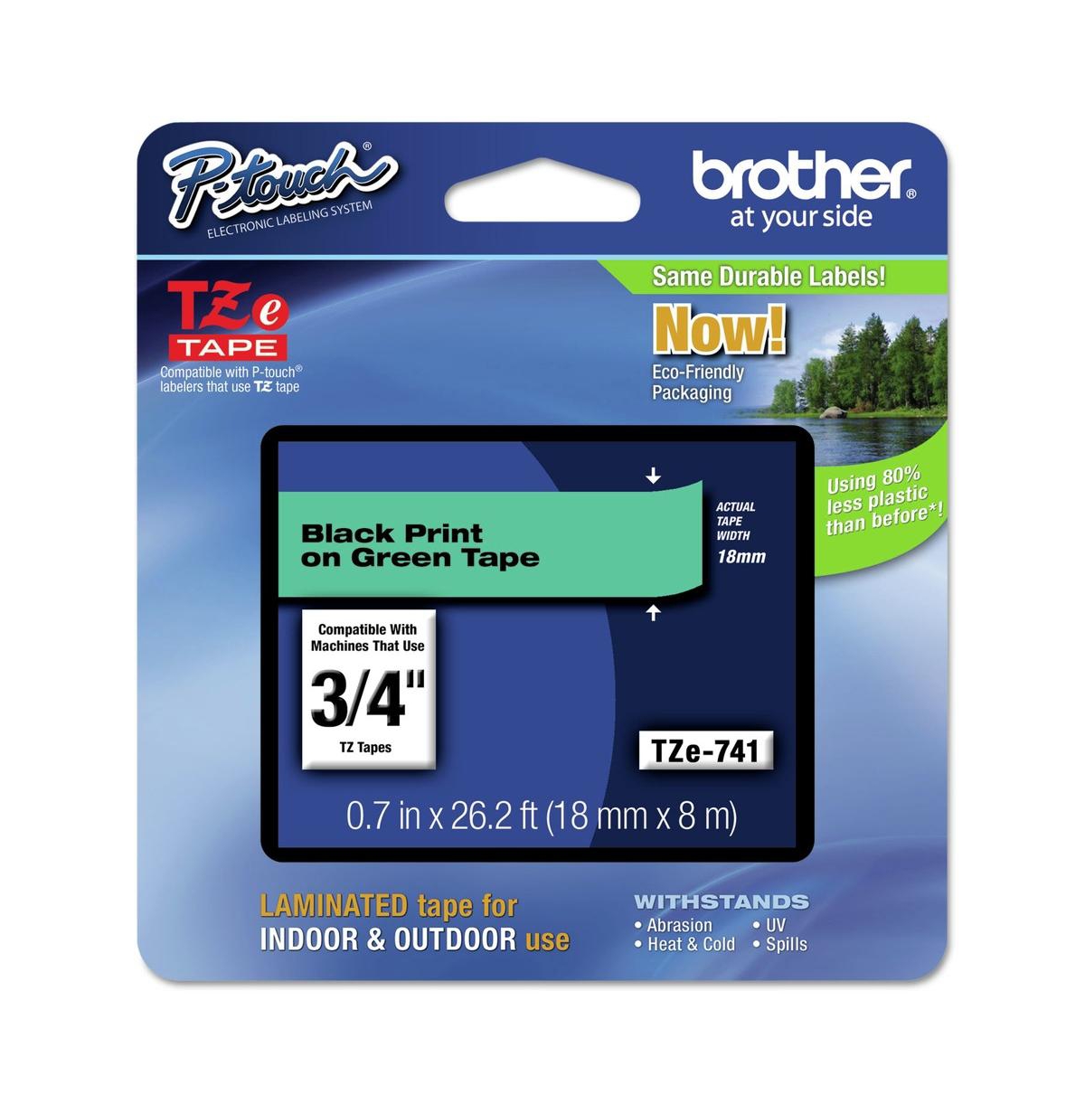 Click here for Brother P-Touch TZE741 0.7 in. x 26.2 ft. TZe Stan... prices