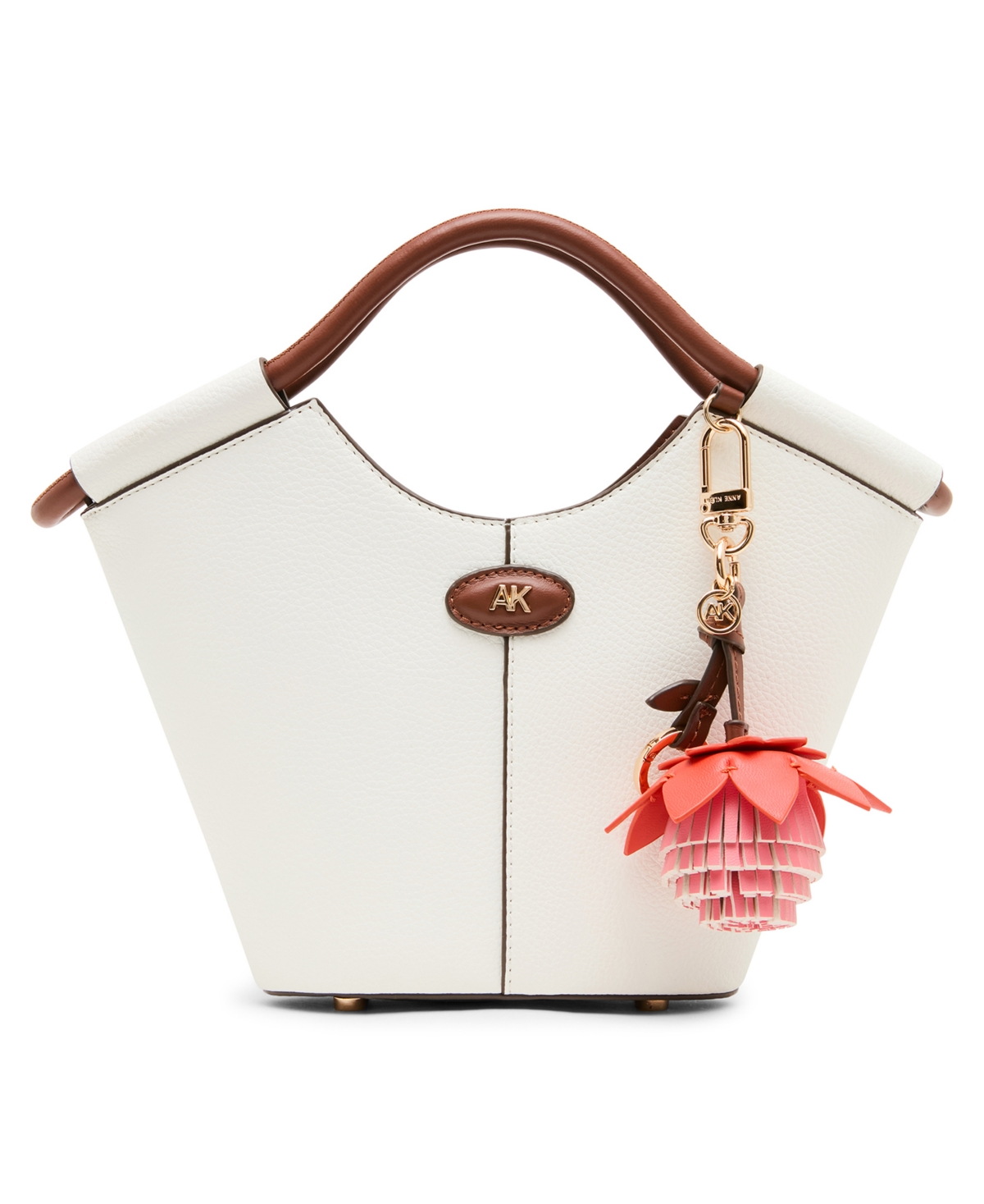 Click here for Anne Klein Mini Magnetic Snap Tote Handbag - White prices