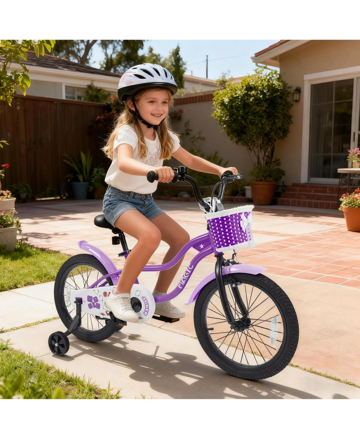 Click here for Slickblue Bicycle with Training Wheels  Easy Learn... prices