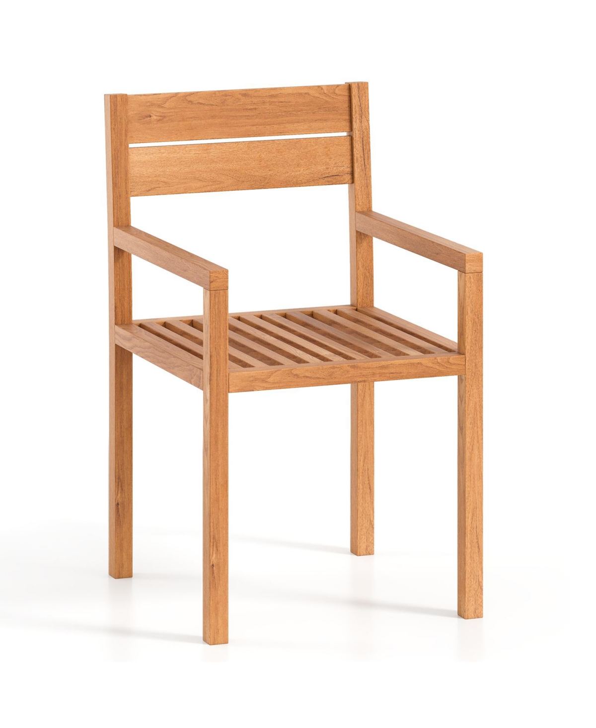 Click here for Sugift Outdoor Patio Dining Teak Wood Armchair - N... prices