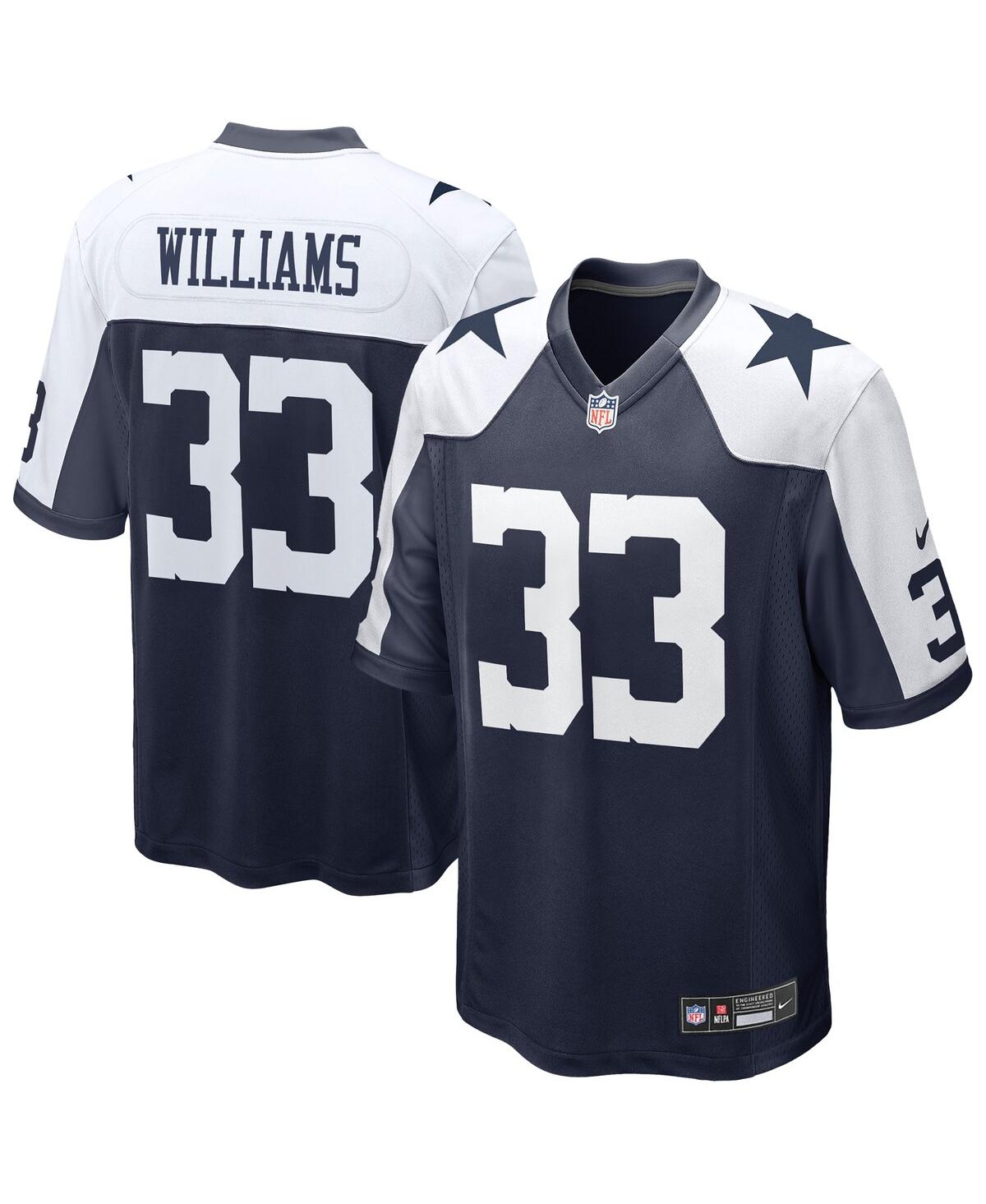 Click here for Nike Mens Javonte Williams Navy Dallas Cowboys Alt... prices