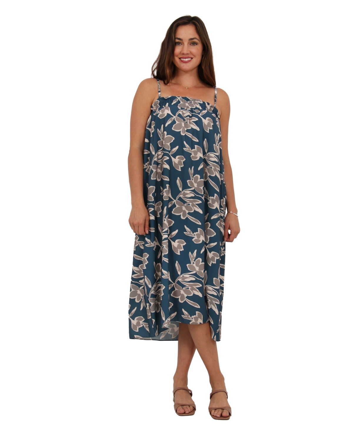 Click here for 24seven Comfort Apparel Womens Floral Print Maxi D... prices