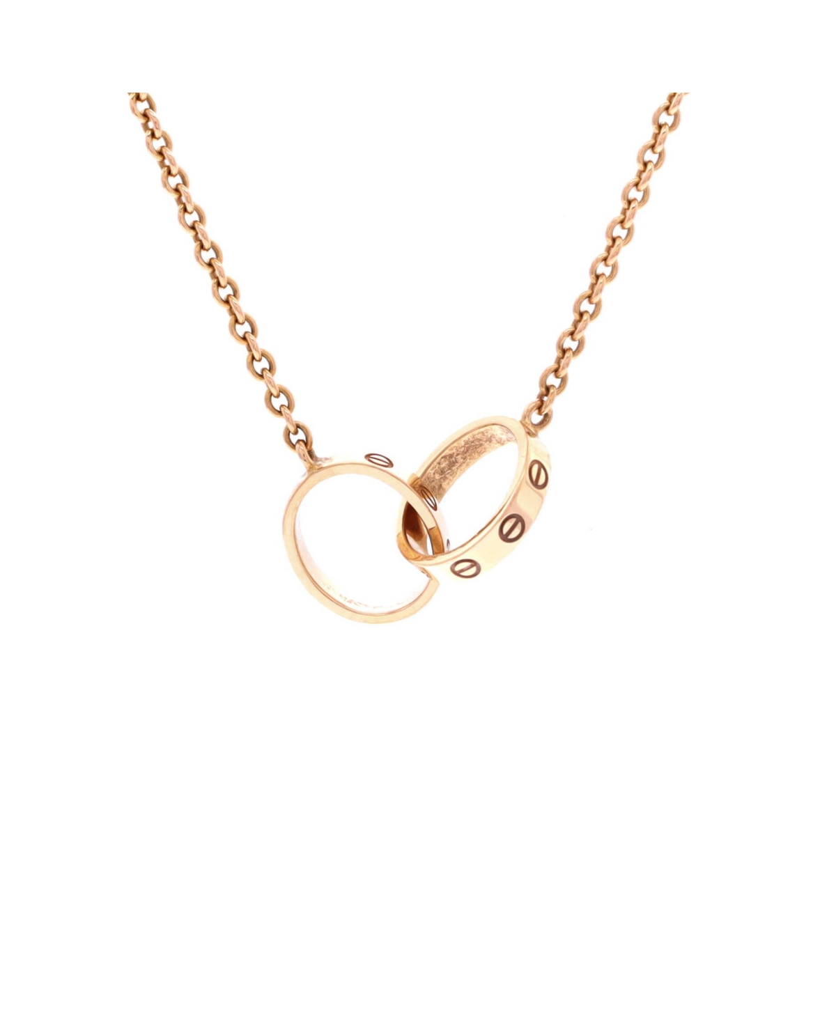 Click here for Pre-Owned Cartier Love Interlocking Necklace - 18k... prices