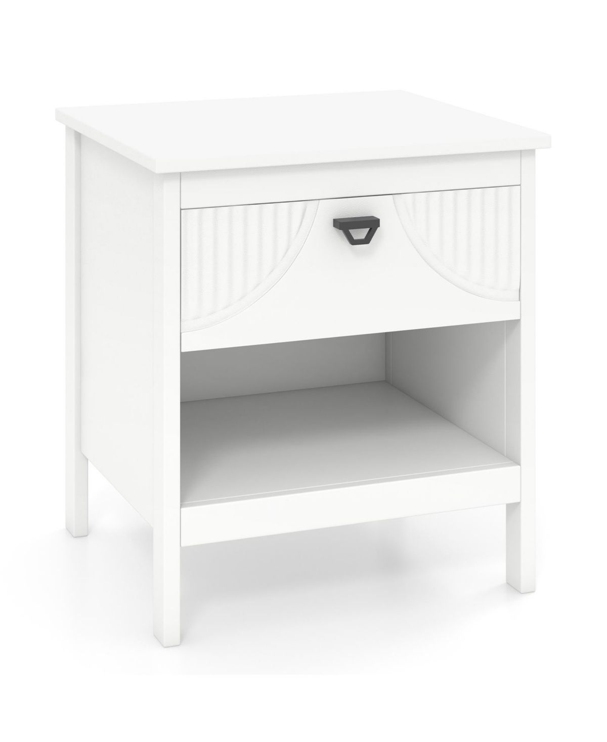 Click here for Sugift Two Tier Wooden Nightstand with Drawer and... prices