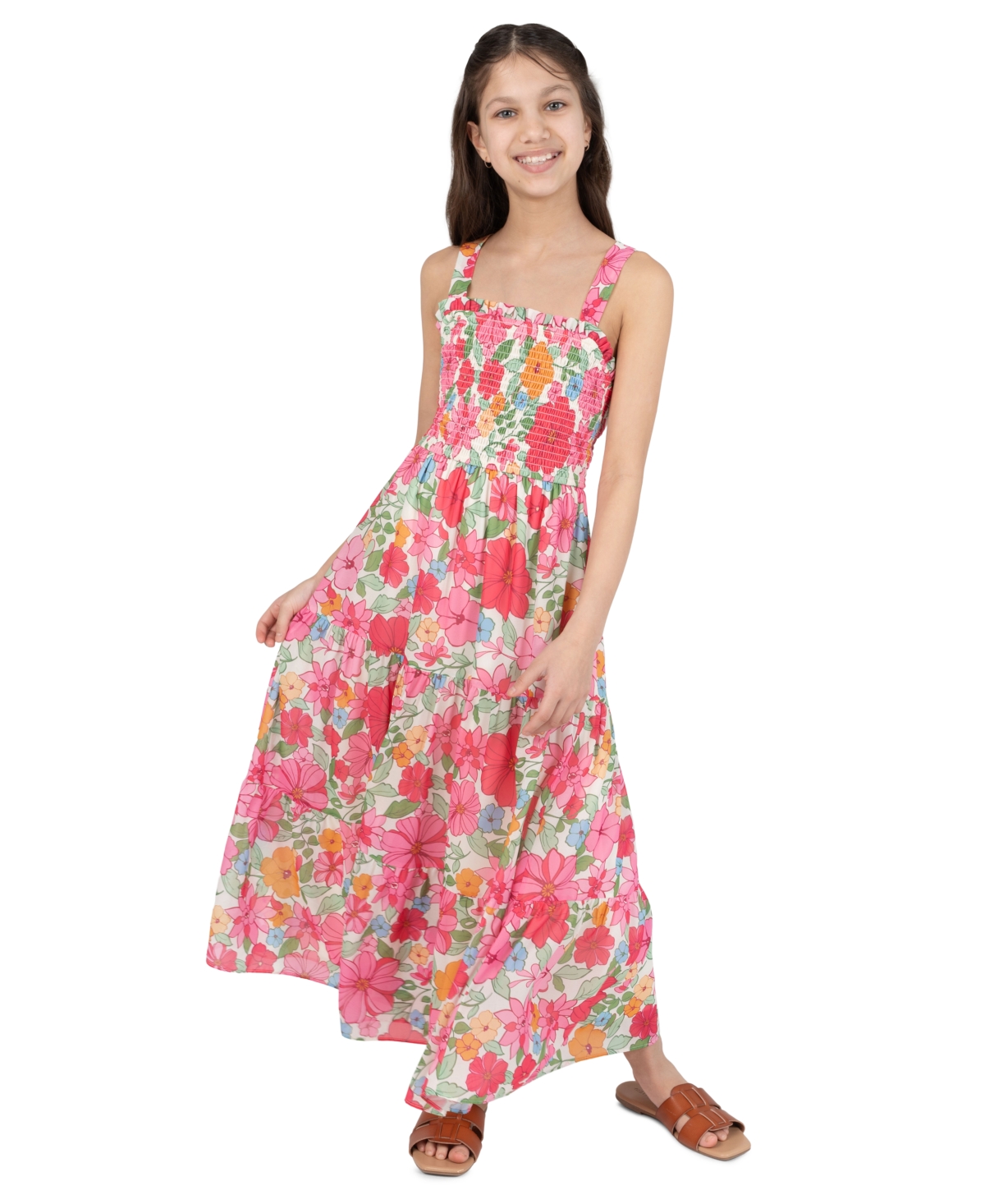 Click here for Rare Editions Girls 7-16 Printed Georgette Smocked... prices