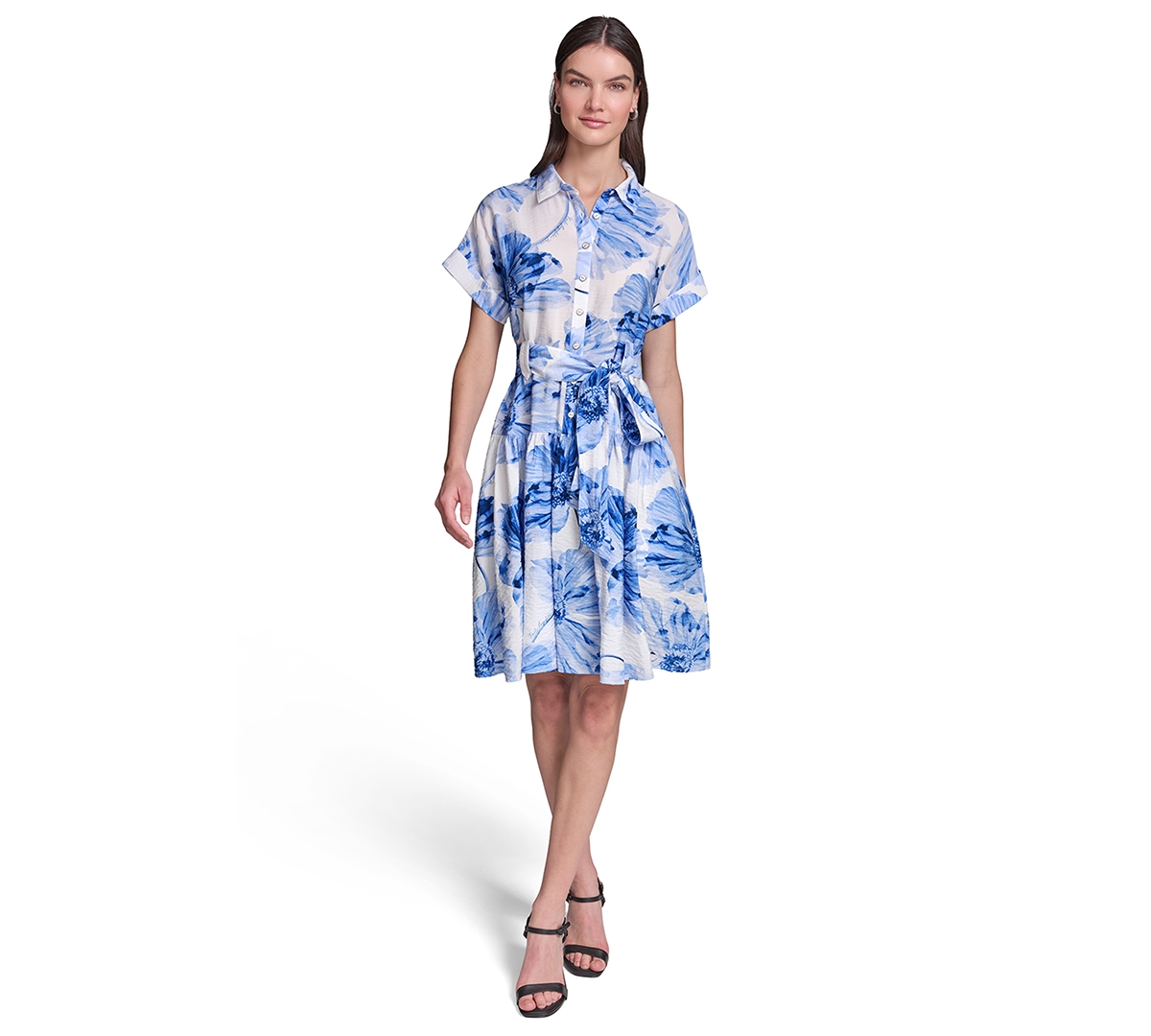 Click here for Karl Lagerfeld Paris Womens Crinkle Woven Printed... prices