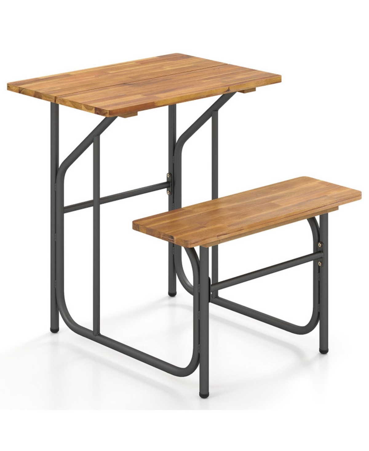 Click here for Gouun Acacia Wood Single-Side Patio Table and Benc... prices