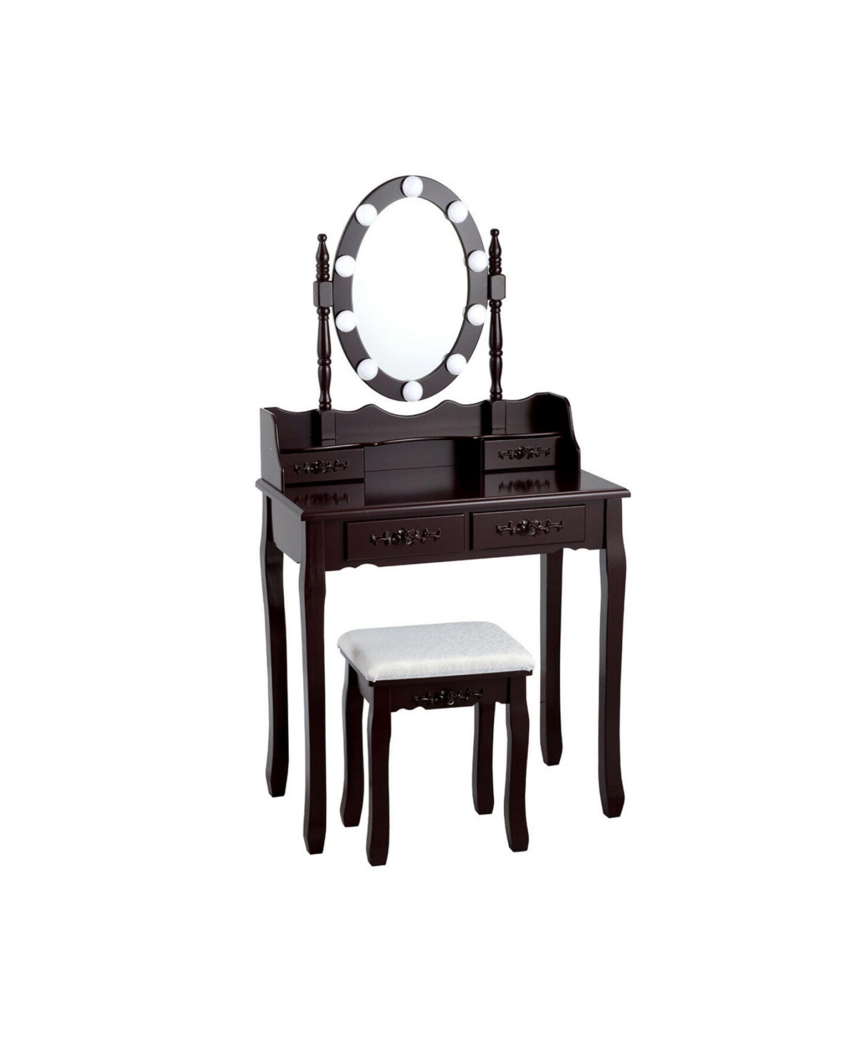 Click here for Sugift Makeup Dressing Table with Touch Switch Lig... prices