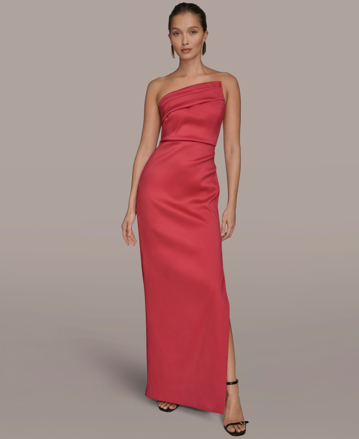 Click here for Donna Karan New York Womens Ruched Strapless Gown... prices
