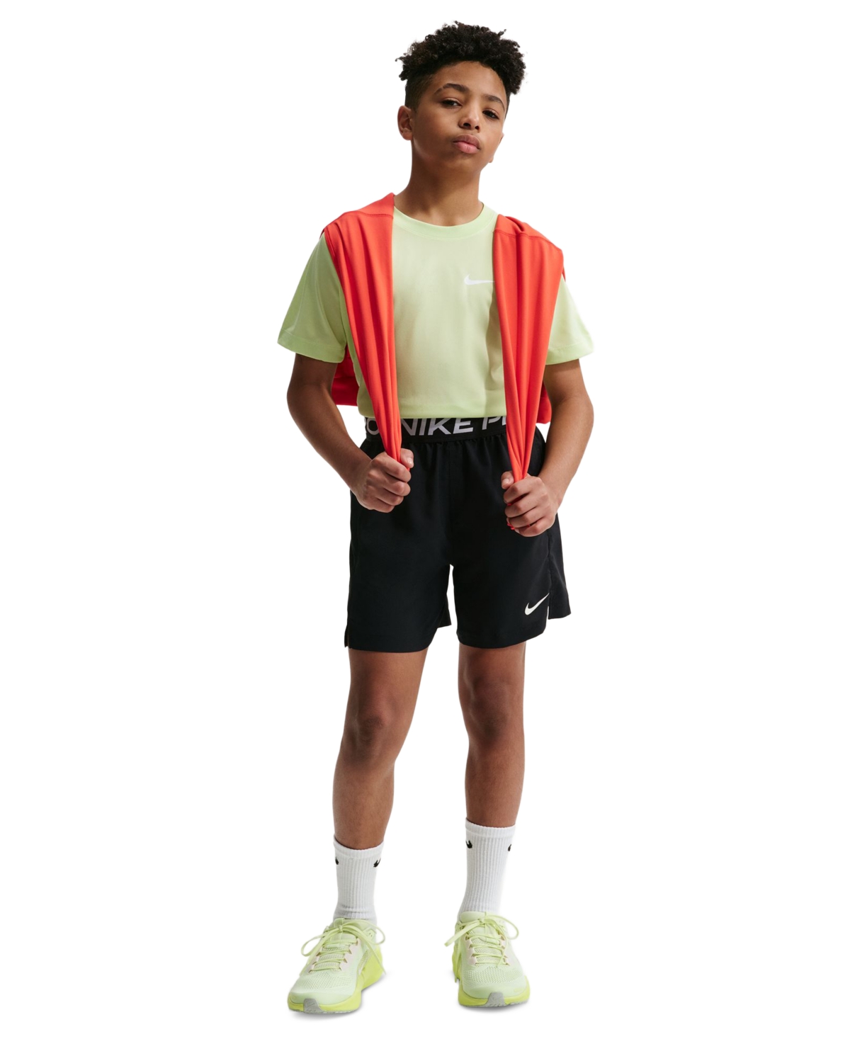 Click here for Nike Boys 8-20 Pro Dri-fit Training Shorts - Black... prices