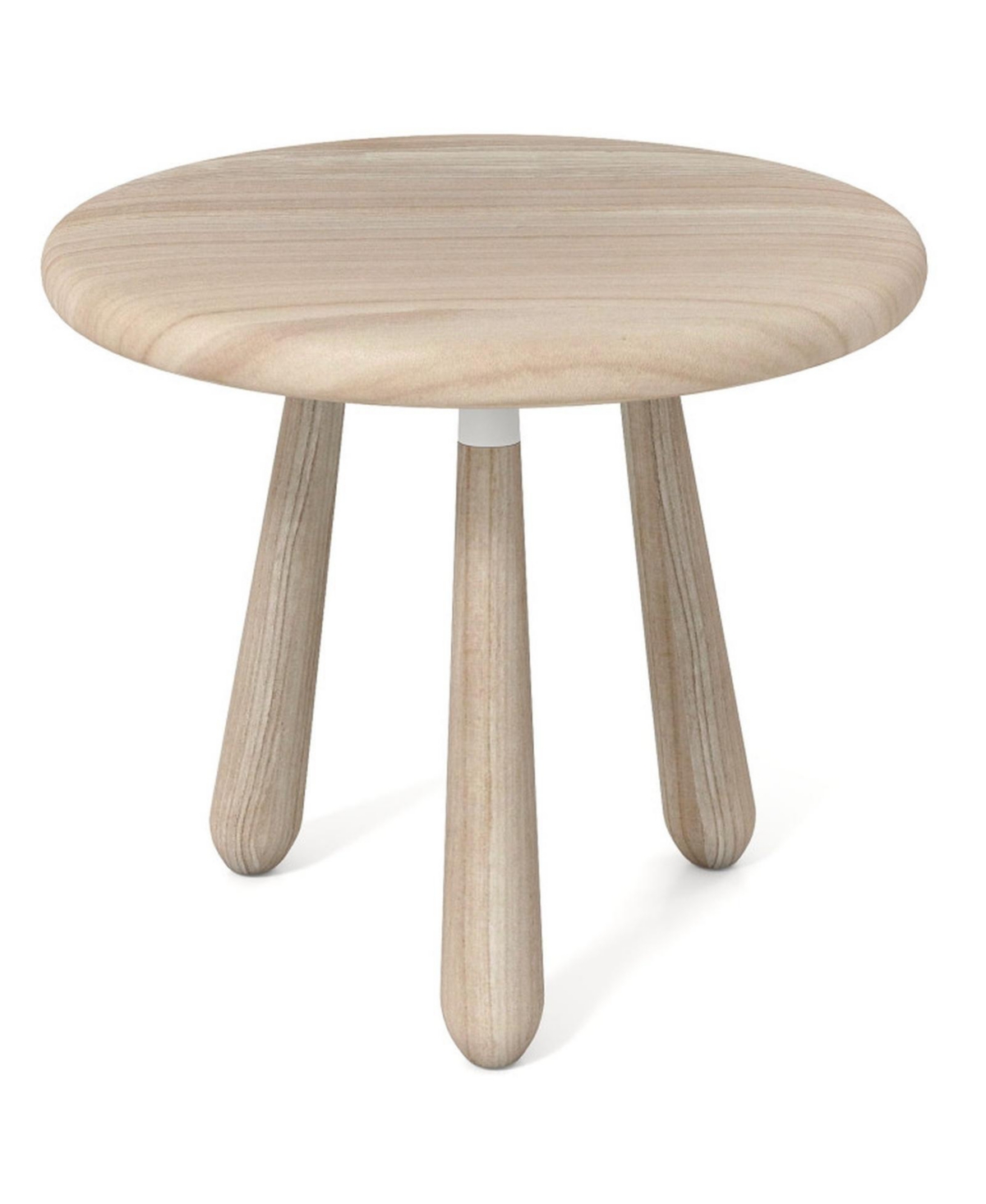 Click here for Gouun 18 in Round Mahogany Wood Outdoor Side Table... prices