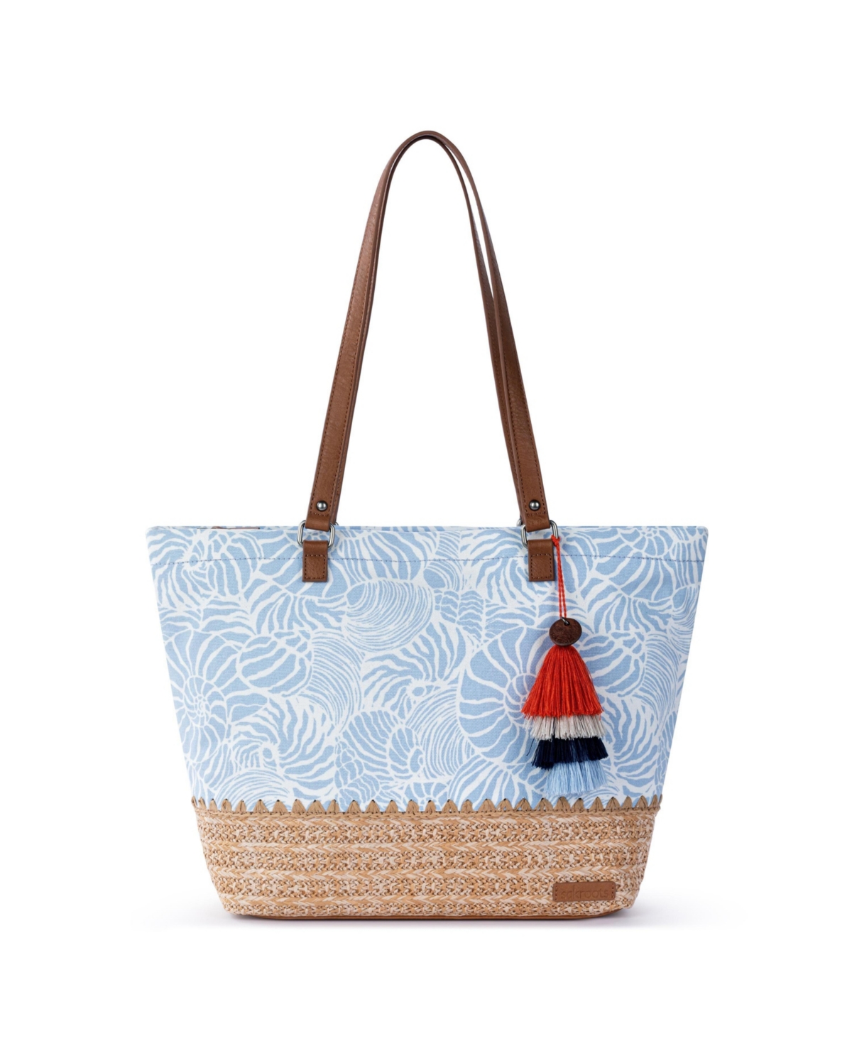Click here for Sakroots Womens Banyan Tote - Blue aura seashore prices