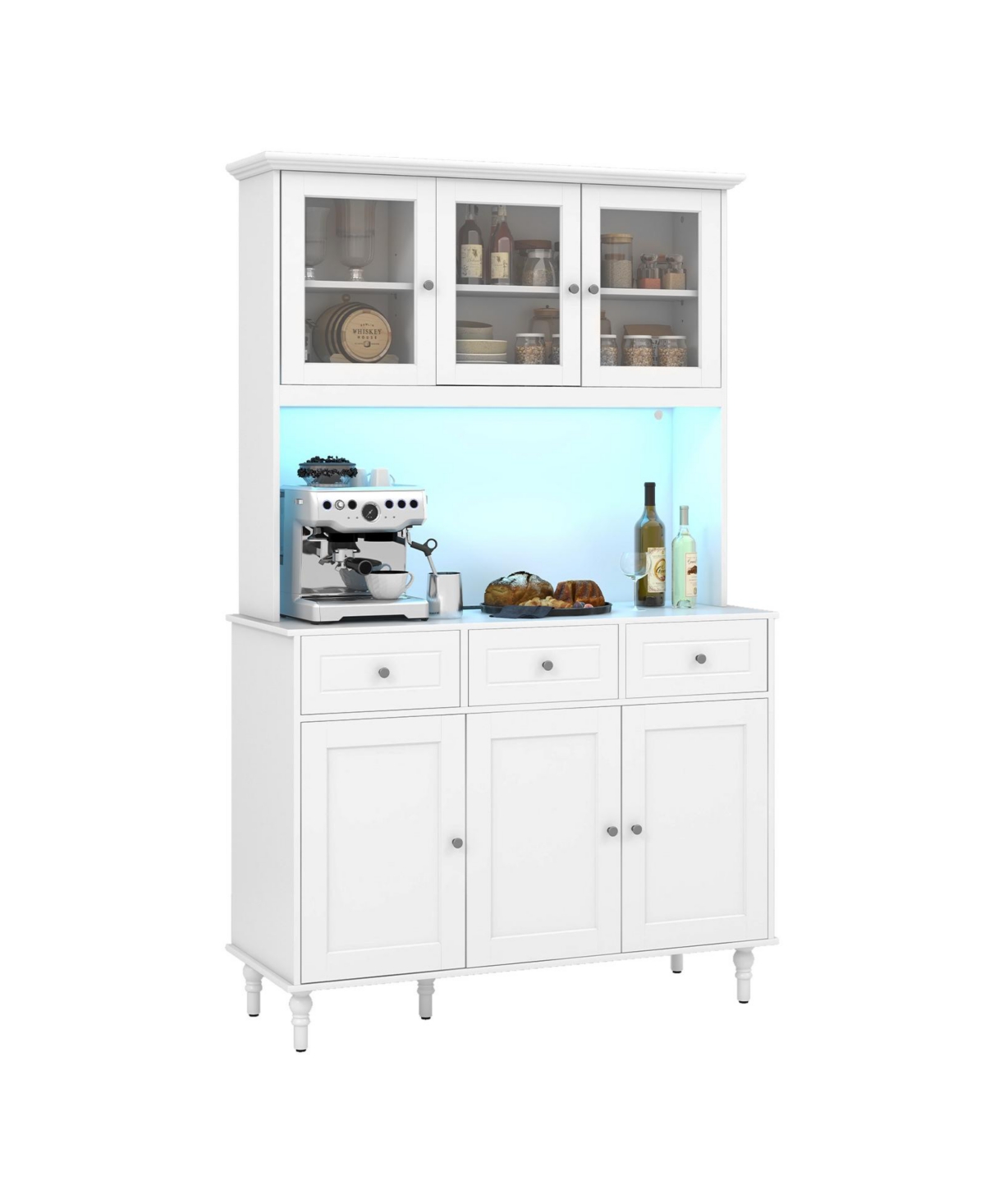 Click here for Gouun 77 in Kitchen Pantry Storage Cabinet with Le... prices