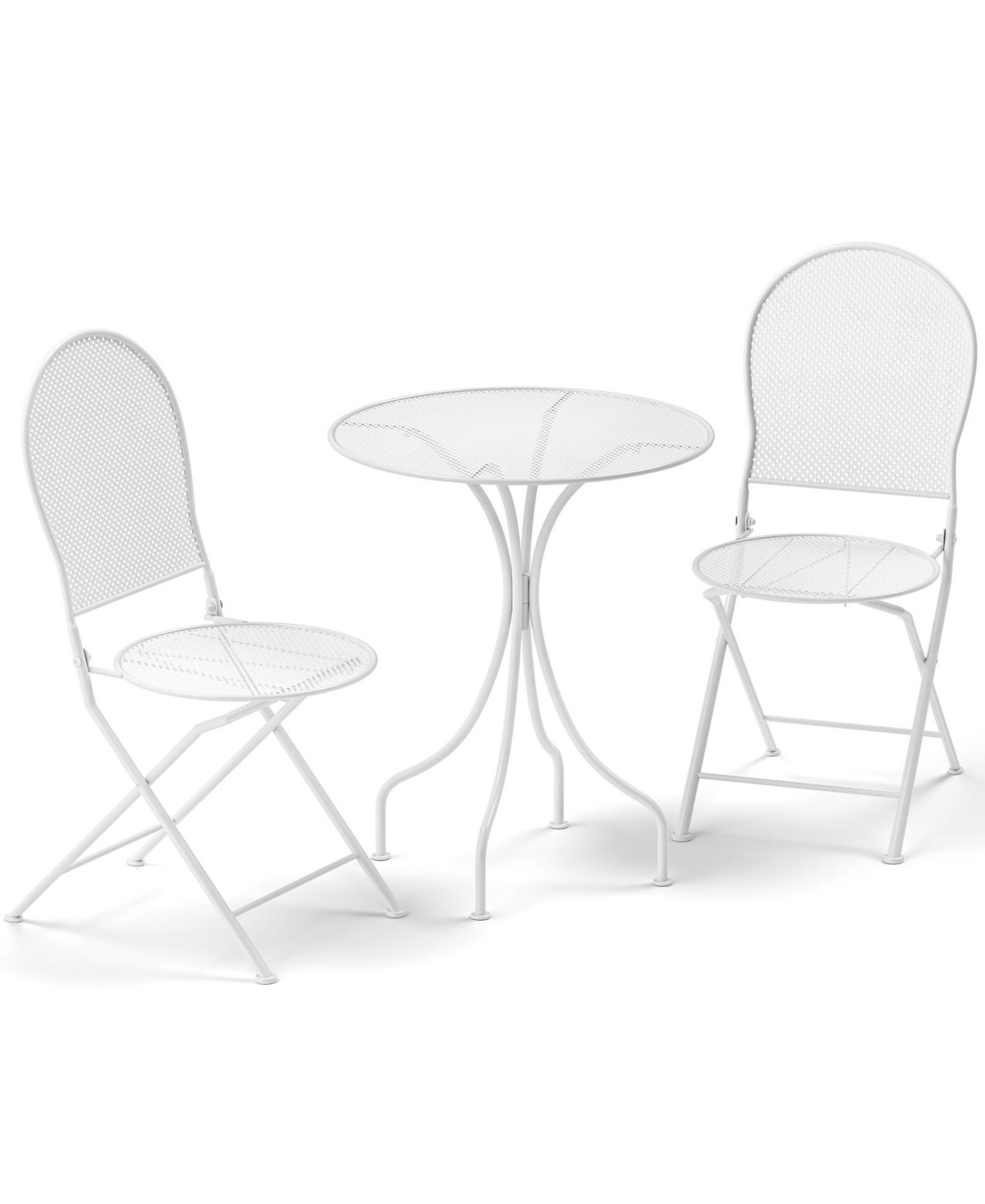 Click here for Sugift 3 Piece Metal Bistro Patio Round Table and... prices