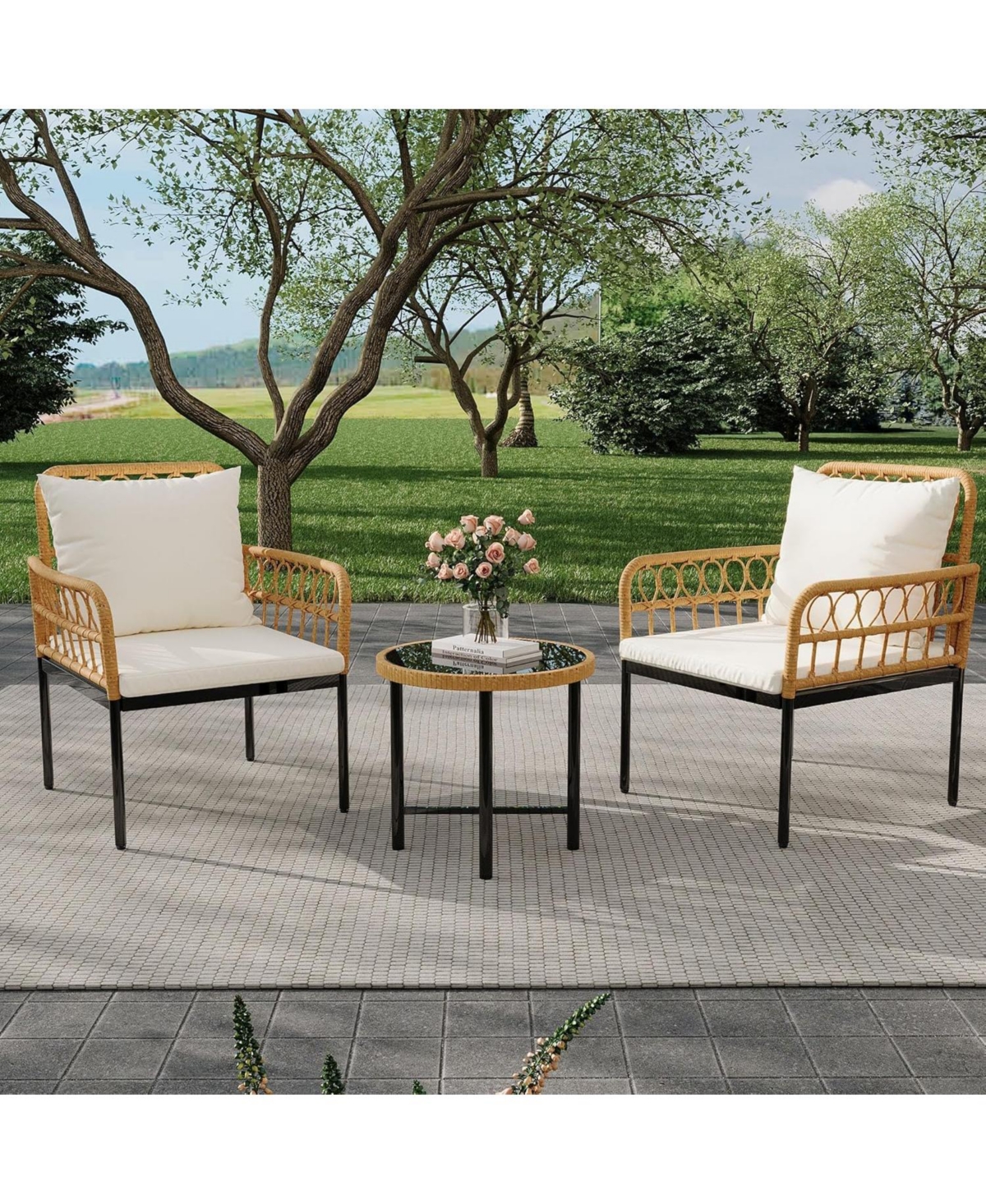 Click here for gaomon 3-Piece Outdoor Patio Furniture Set  All-We... prices