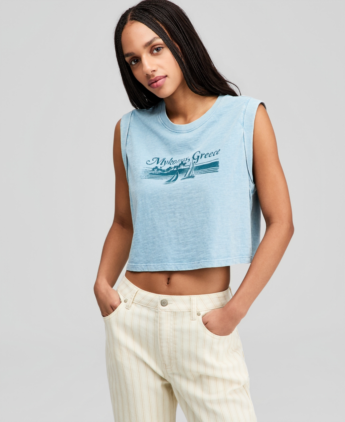 Click here for And Now This Womens Graphic-Print Muscle Tank Top... prices