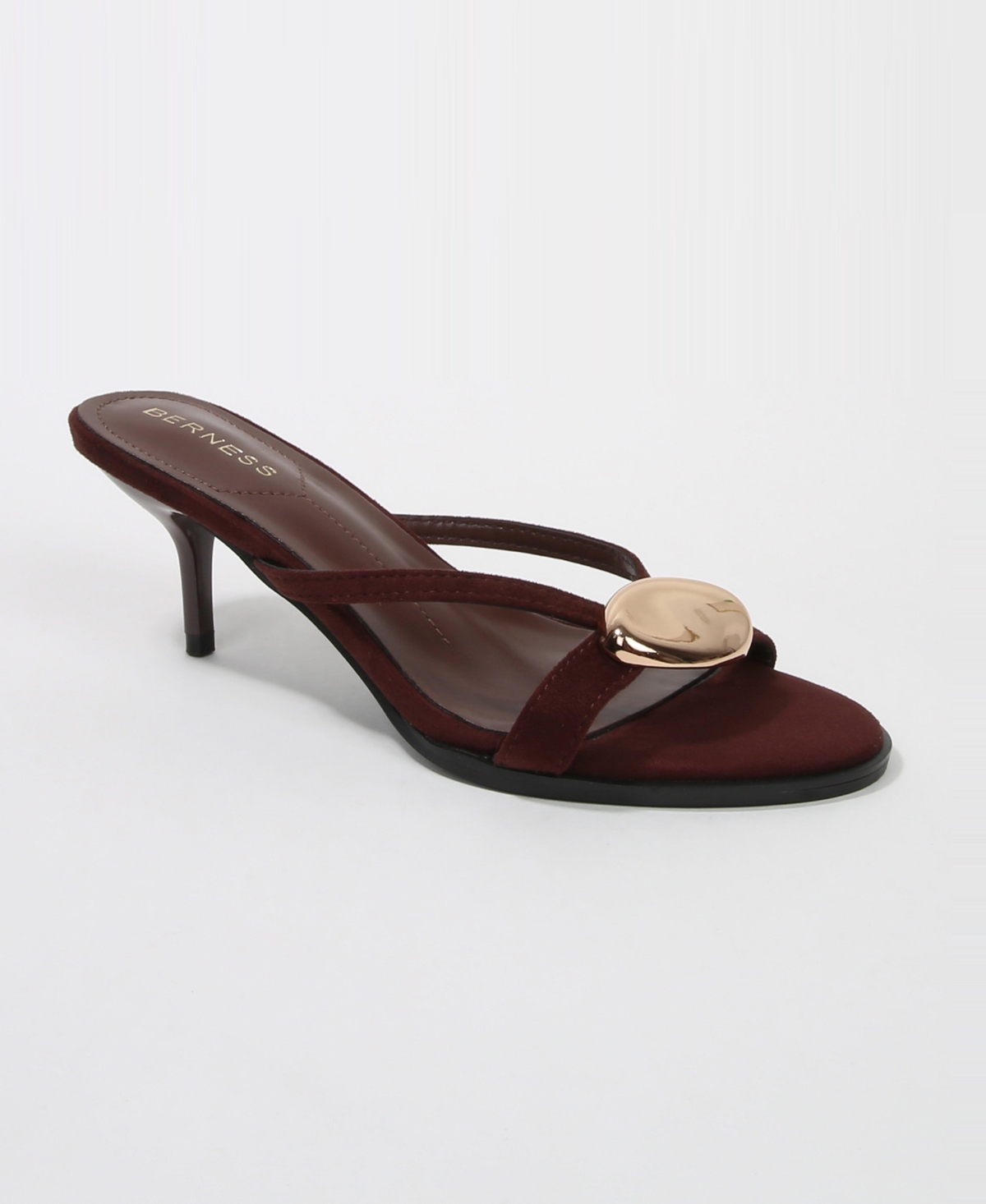 Click here for Berness Womens Royalty Kitten Heel Thong Sandal -... prices