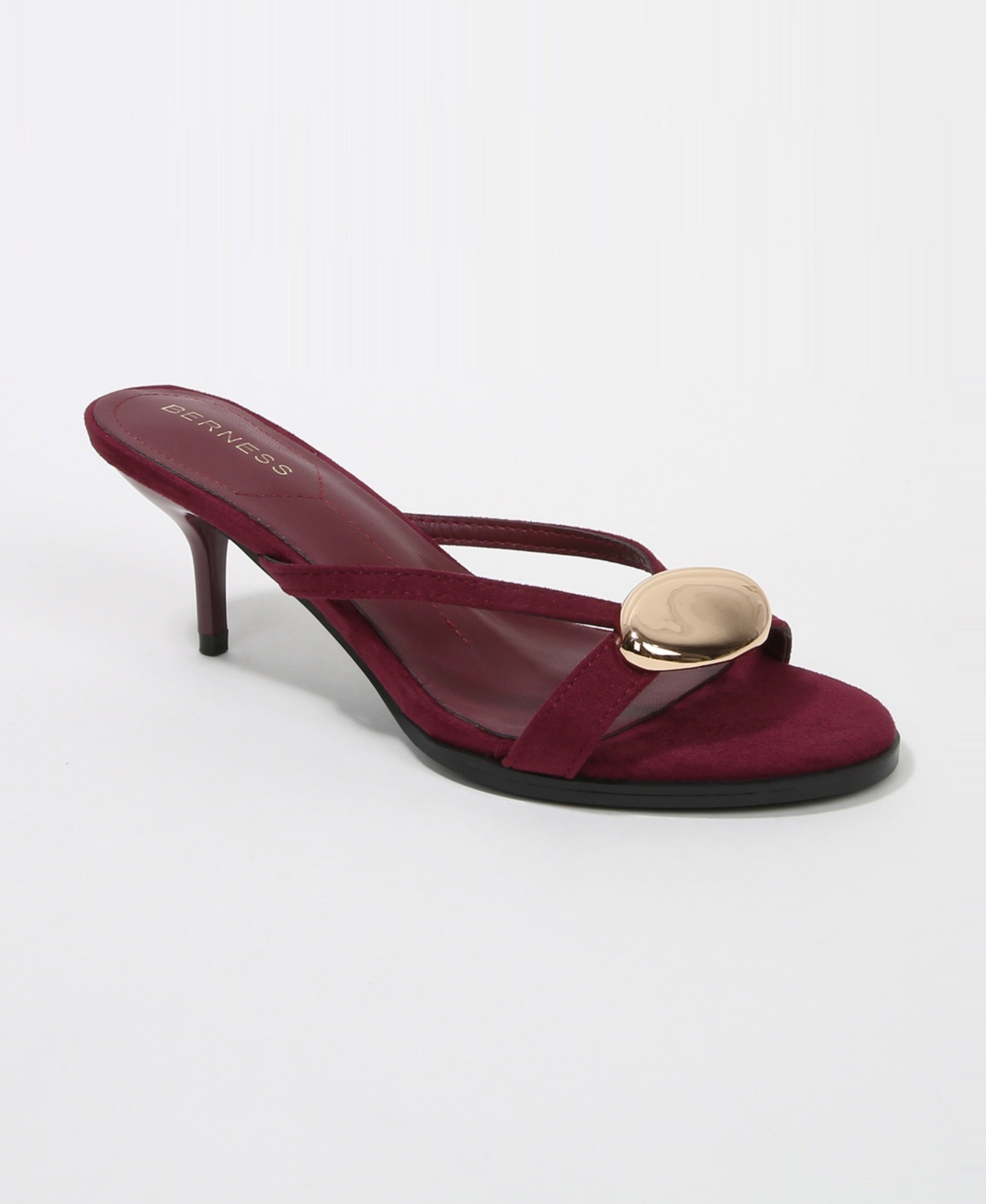 Click here for Berness Womens Royalty Kitten Heel Thong Sandal -... prices