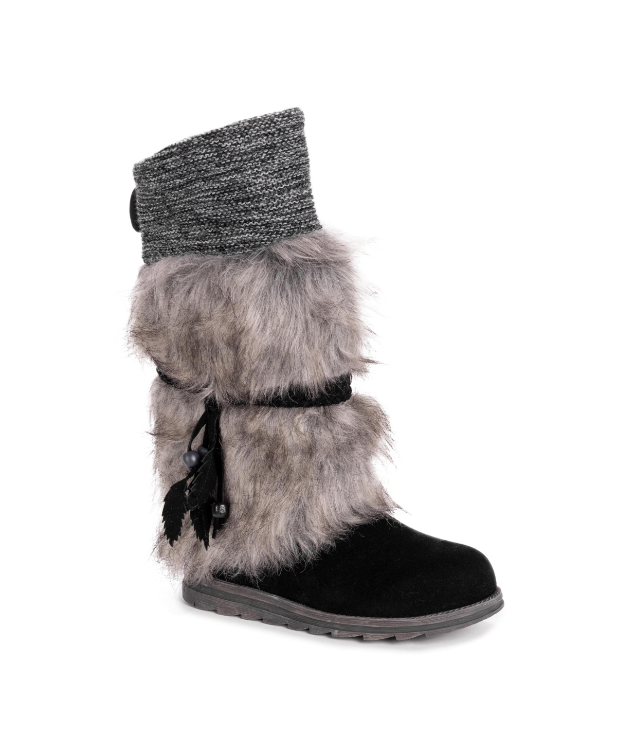 Click here for Muk Luks Womens Sigrid Leela Too Boots - Black prices