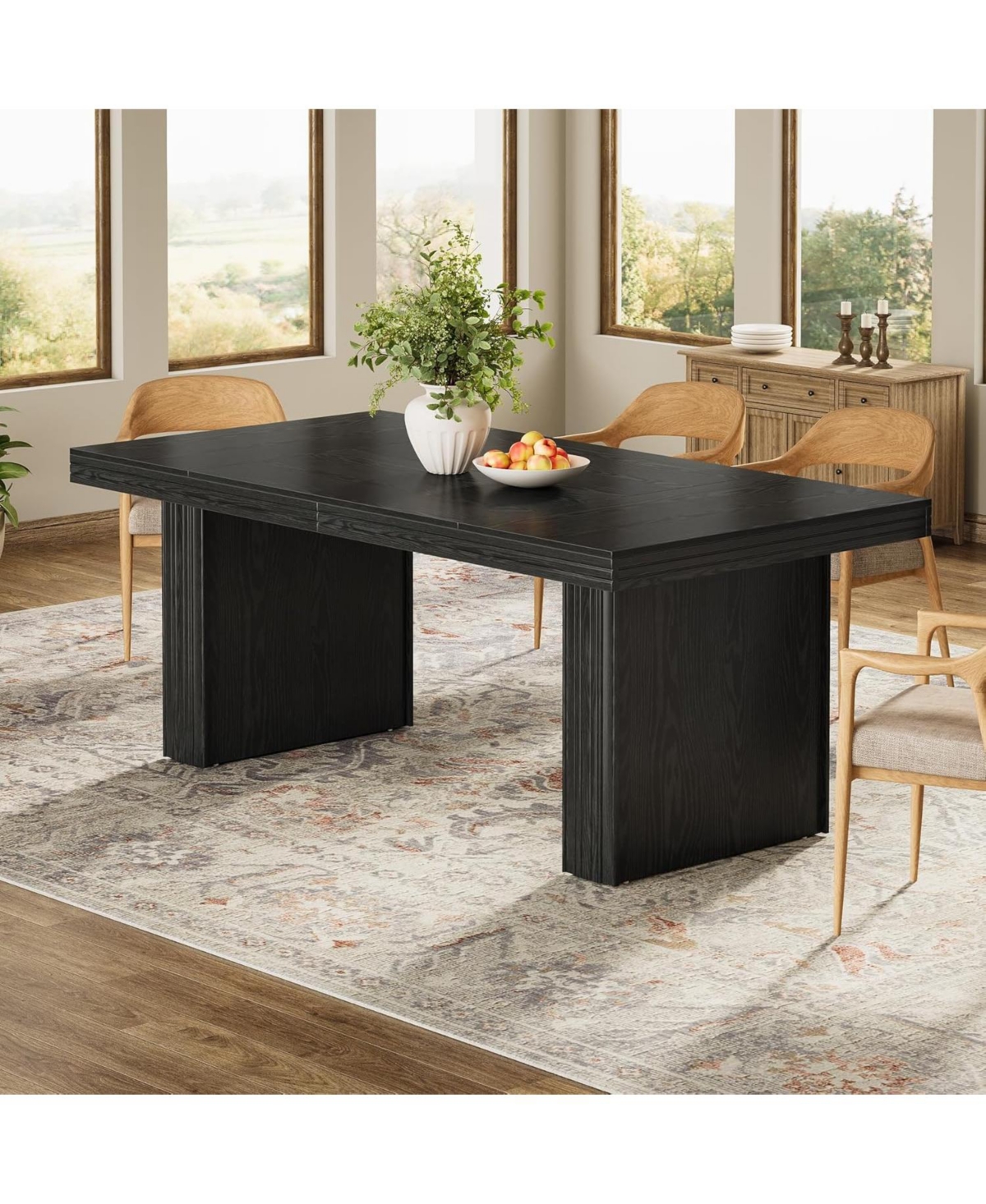 Click here for Tribesigns Farmhouse Dining Table for 6  Kitchen T... prices