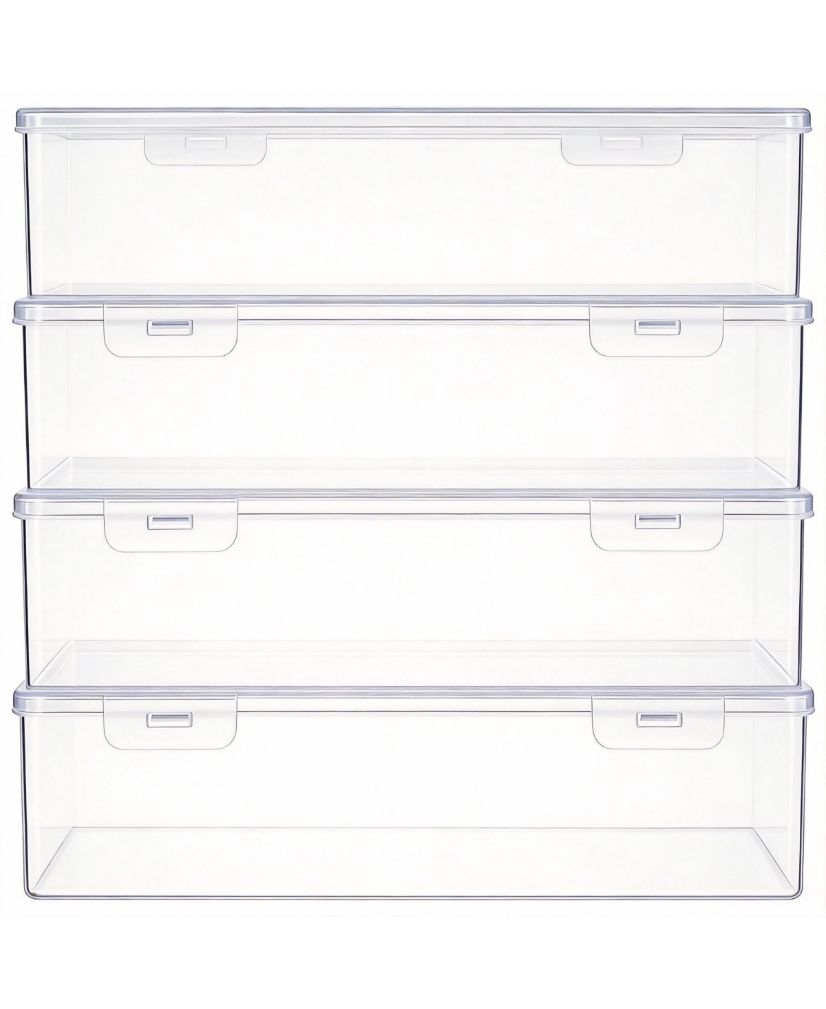 Click here for Gnuadz Clear Stackable Organizer Box with Lid for... prices