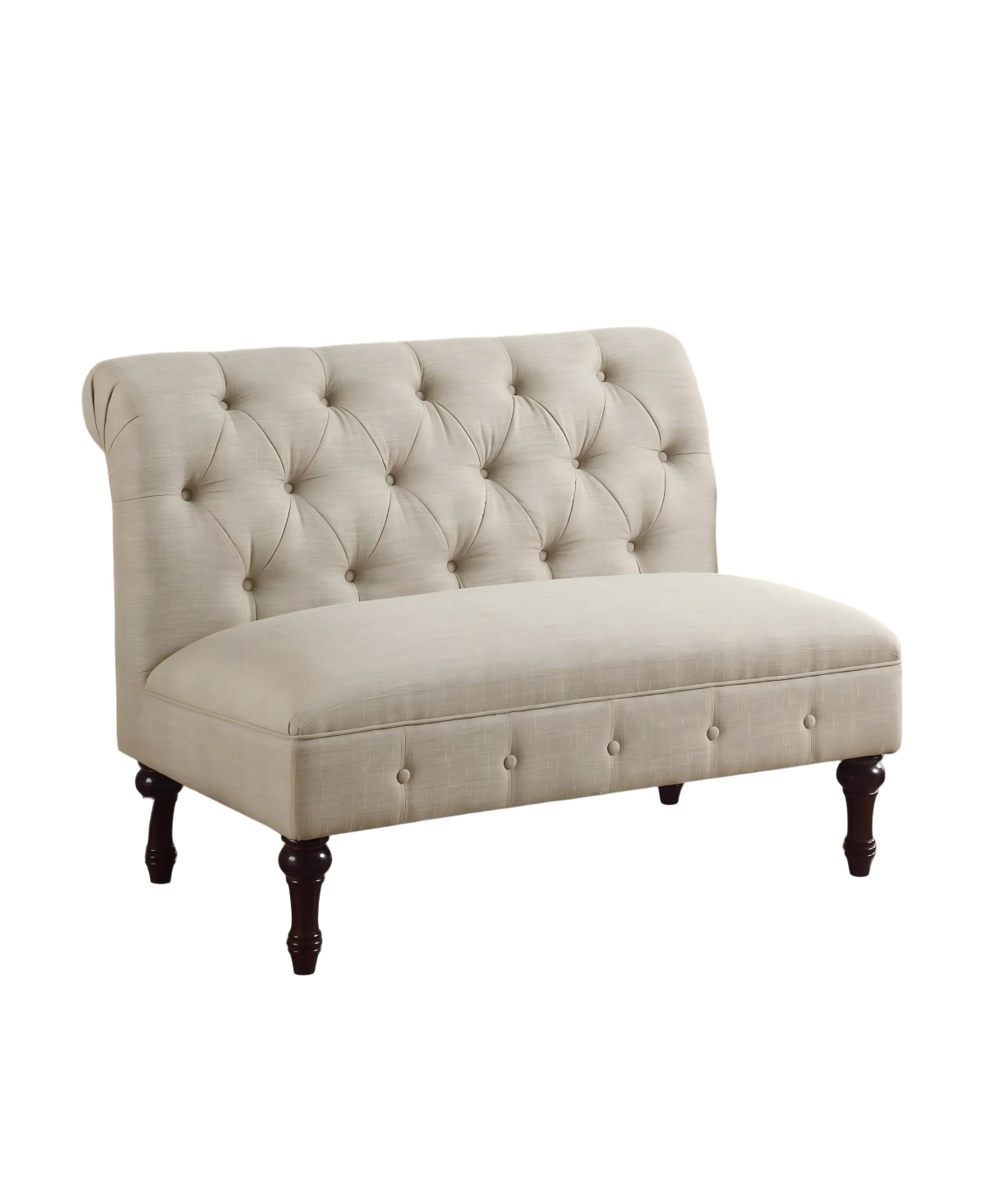 Click here for Boyel Living Classic Button-Tufted Linen Loveseat... prices