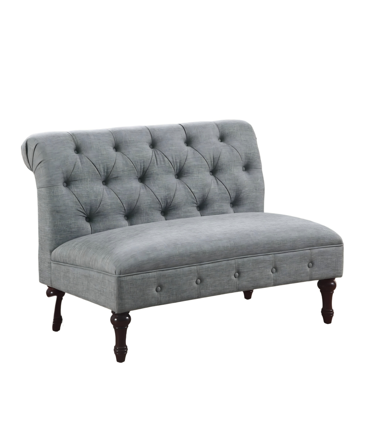 Click here for Boyel Living Classic Button-Tufted Linen Loveseat... prices