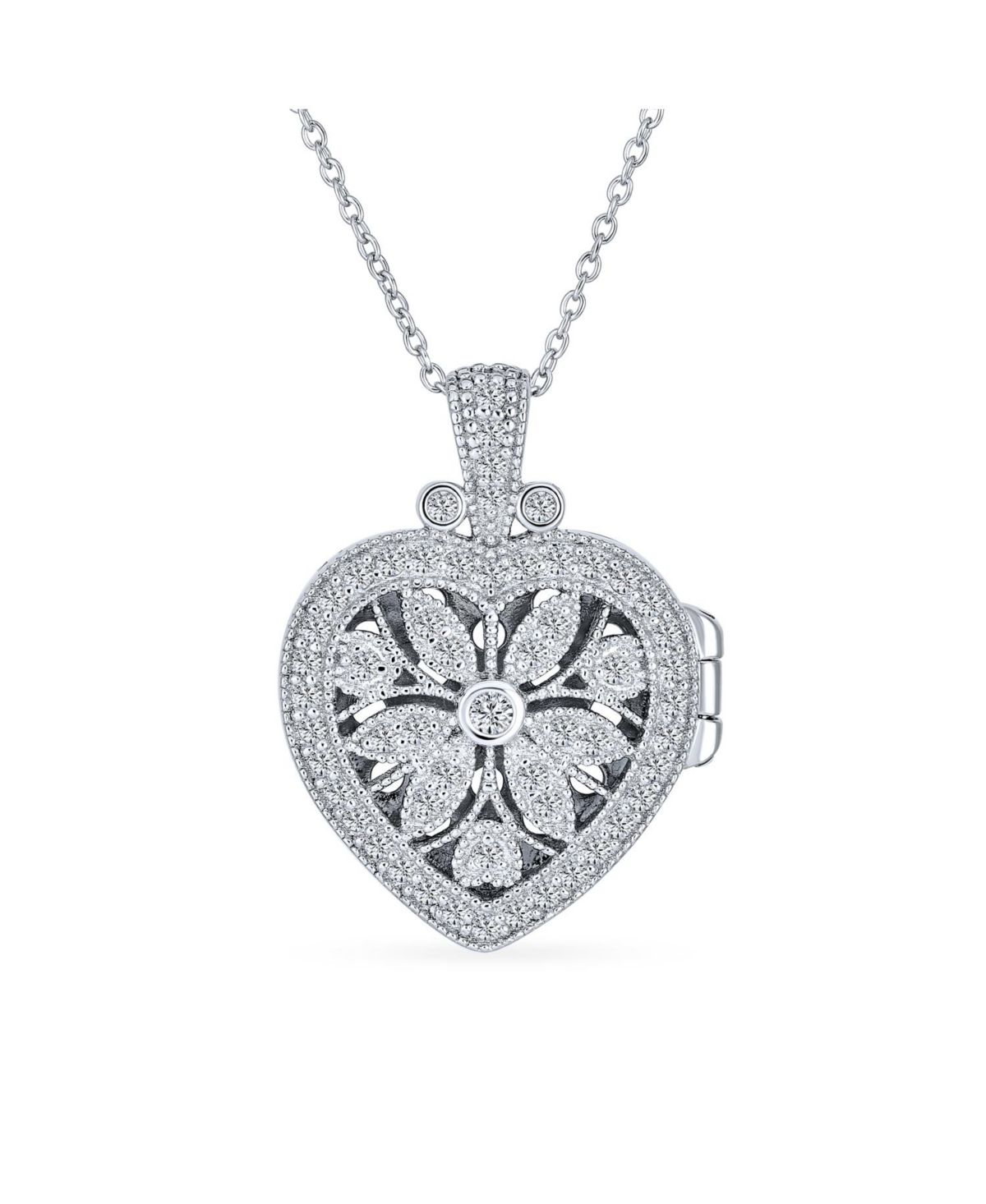 Click here for Bling Jewelry Vintage Style Keepsake Flower Heart... prices