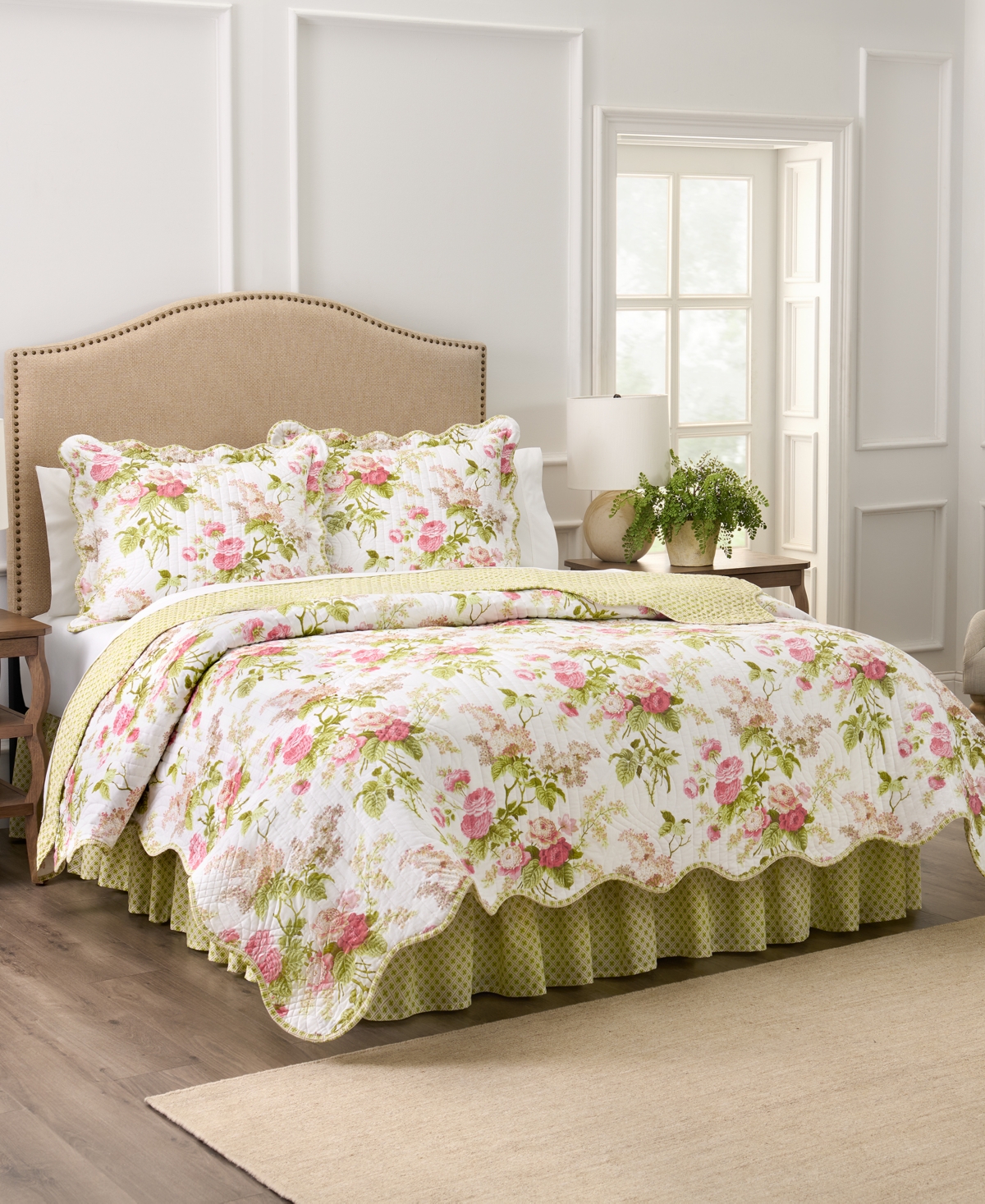 Click here for Waverly Emmas Garden Cotton 4-Pc. Quilt Set  King... prices